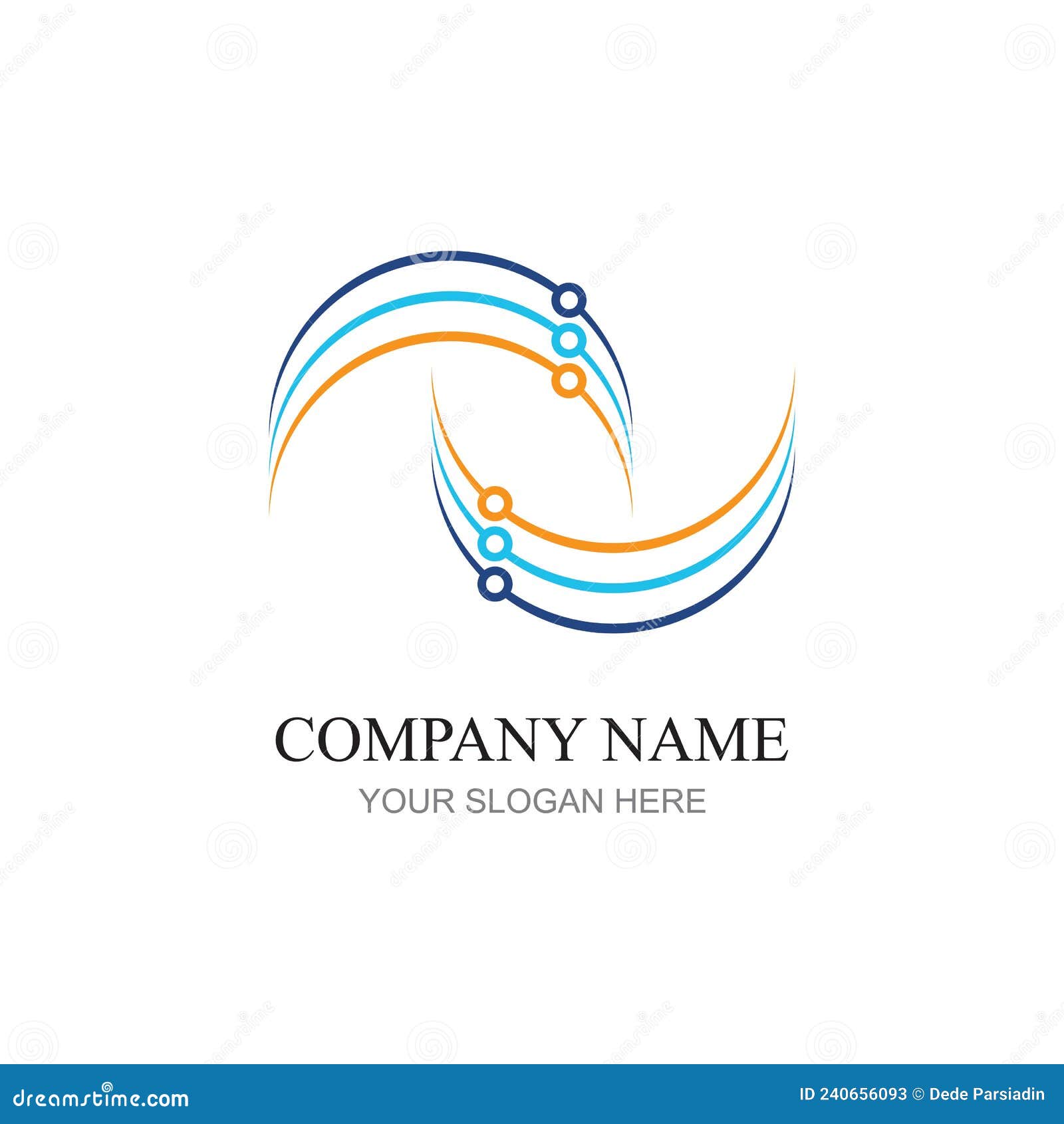 Technology Logo Design Vector Stock Vector - Illustration of blue, gear ...