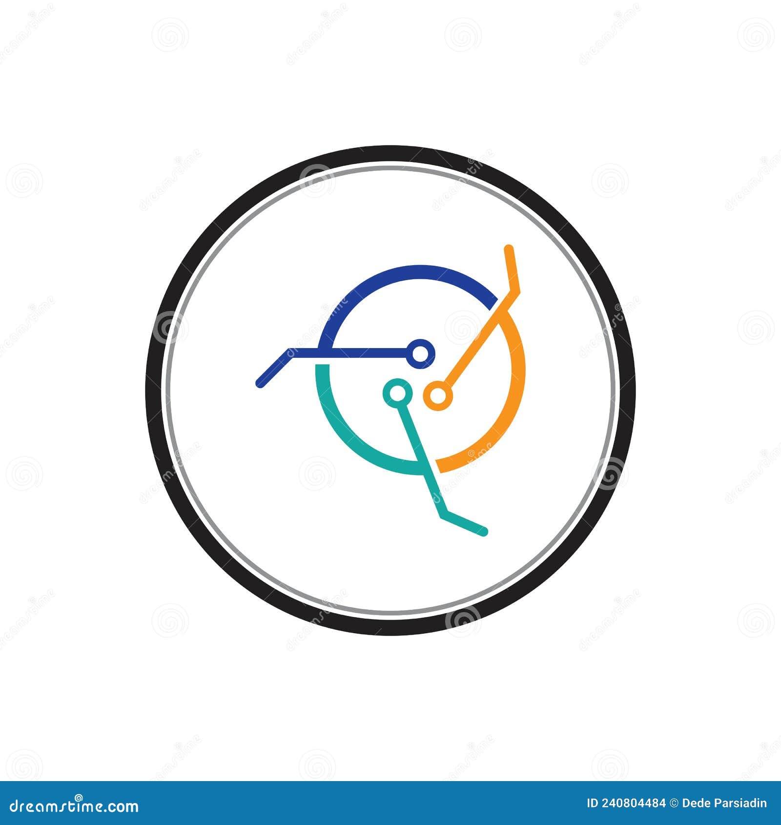 Technology Logo Design Vector Stock Vector - Illustration of space ...