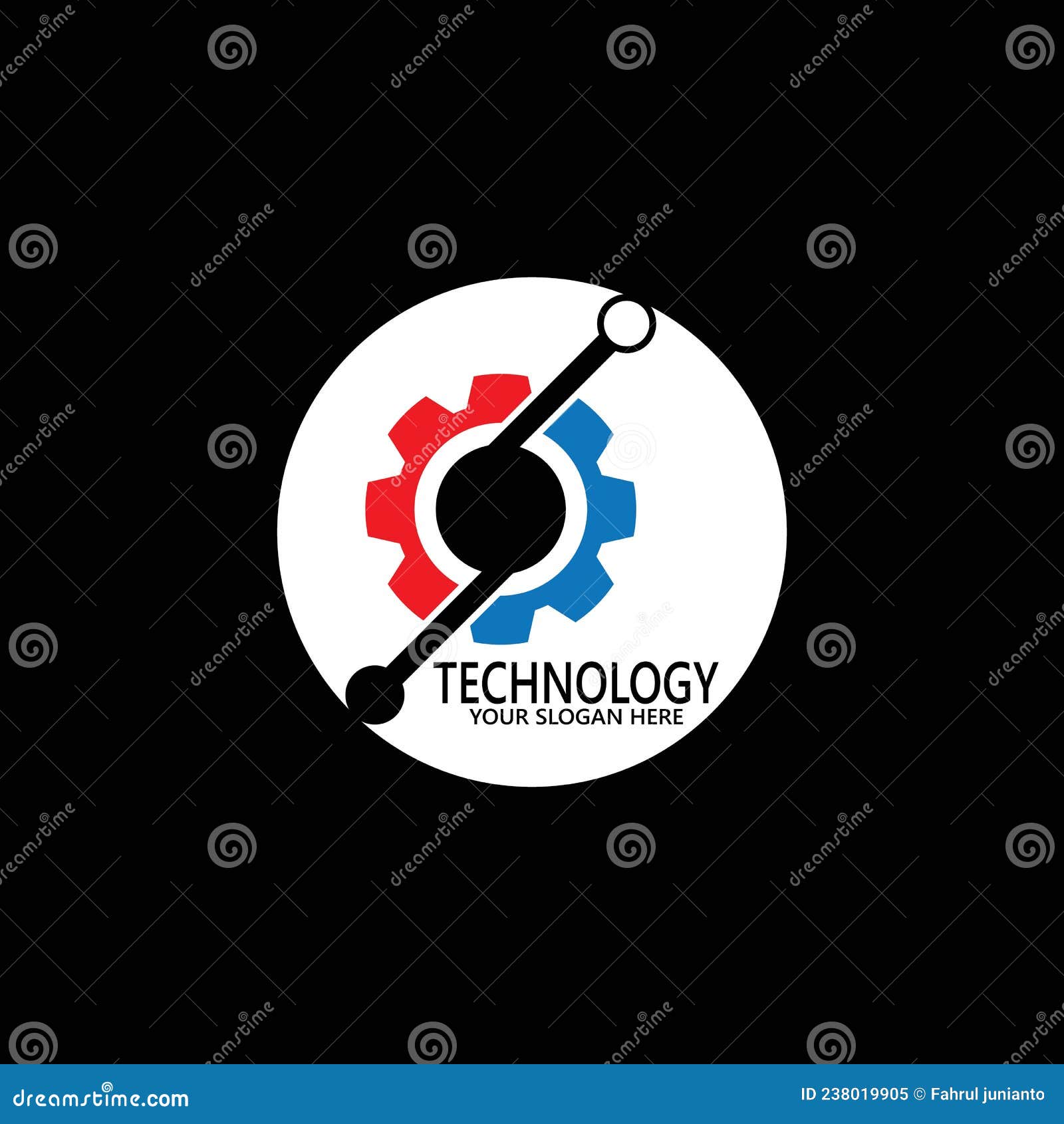 Technology Logo Design Vector Template Stock Vector - Illustration of ...