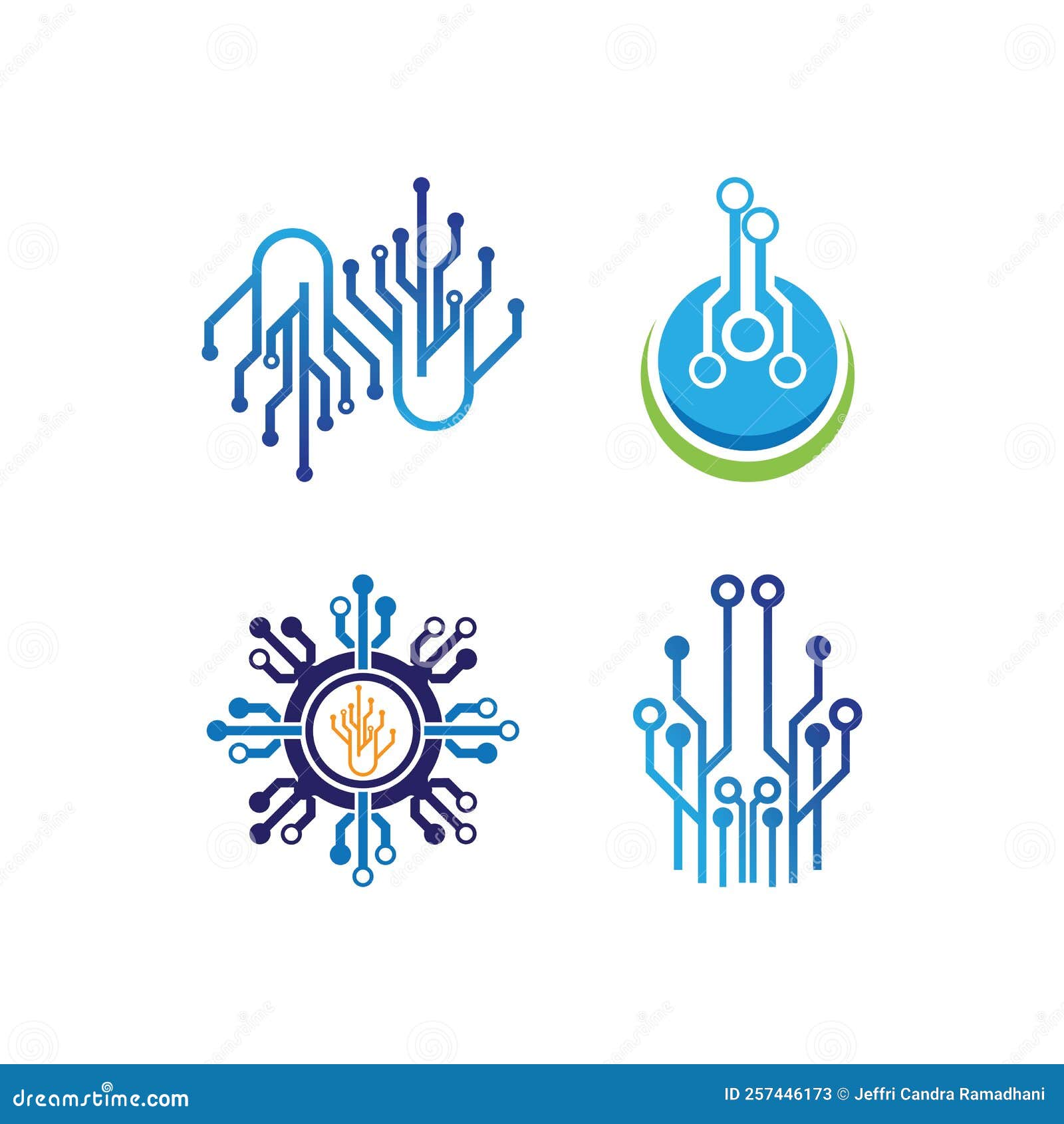 Technology Logo Images Illustration Design Stock Vector - Illustration ...