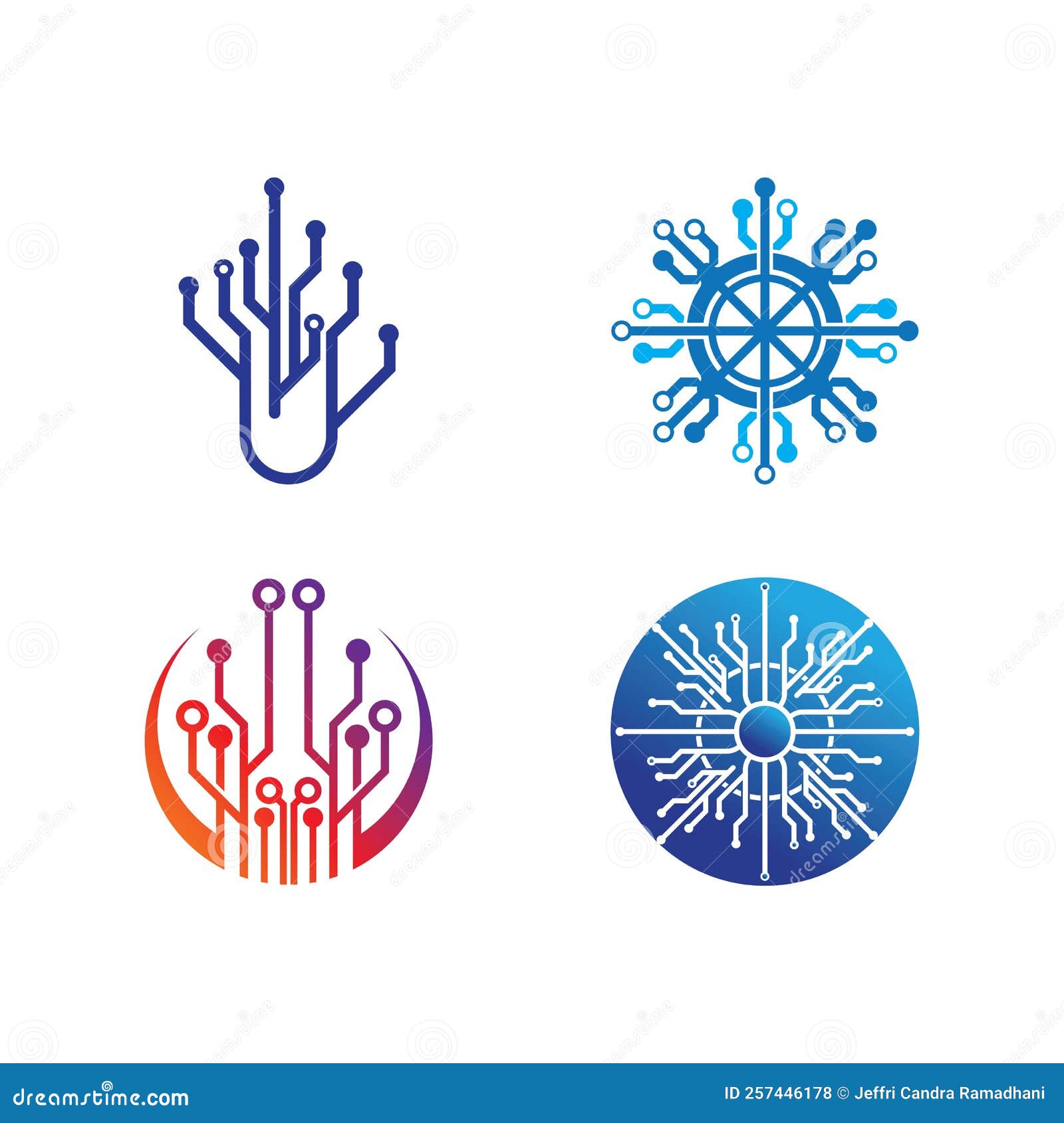 Technology Logo Images Illustration Design Stock Vector - Illustration ...