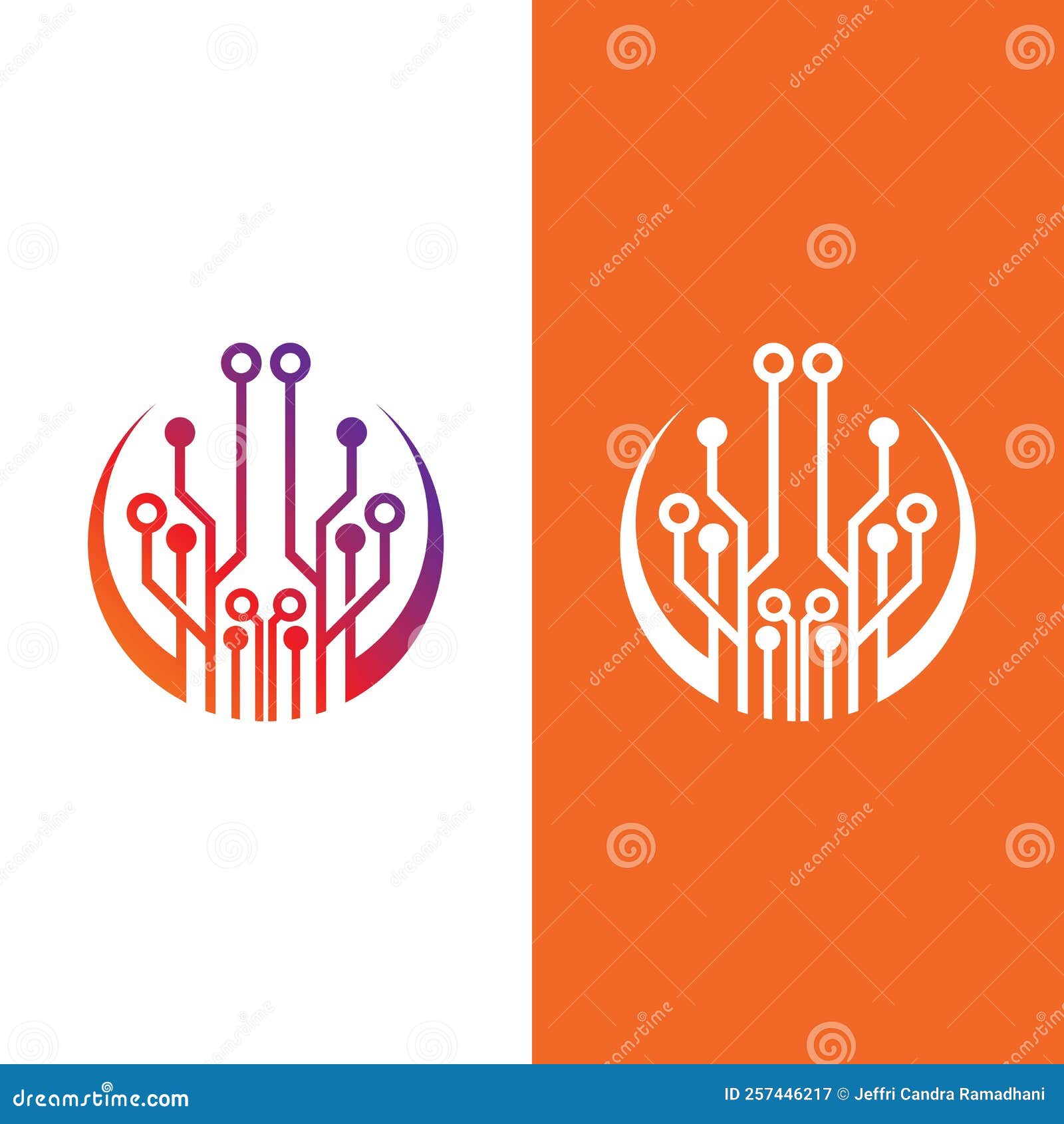 Technology Logo Images Illustration Design Stock Vector - Illustration ...