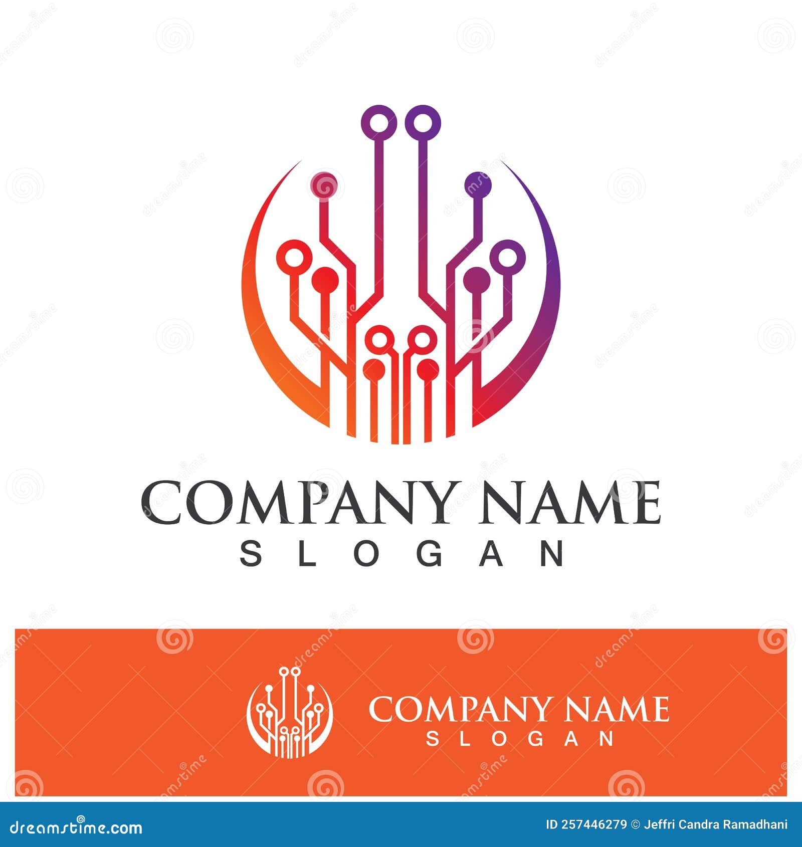 Technology Logo Images Illustration Design Stock Vector - Illustration ...