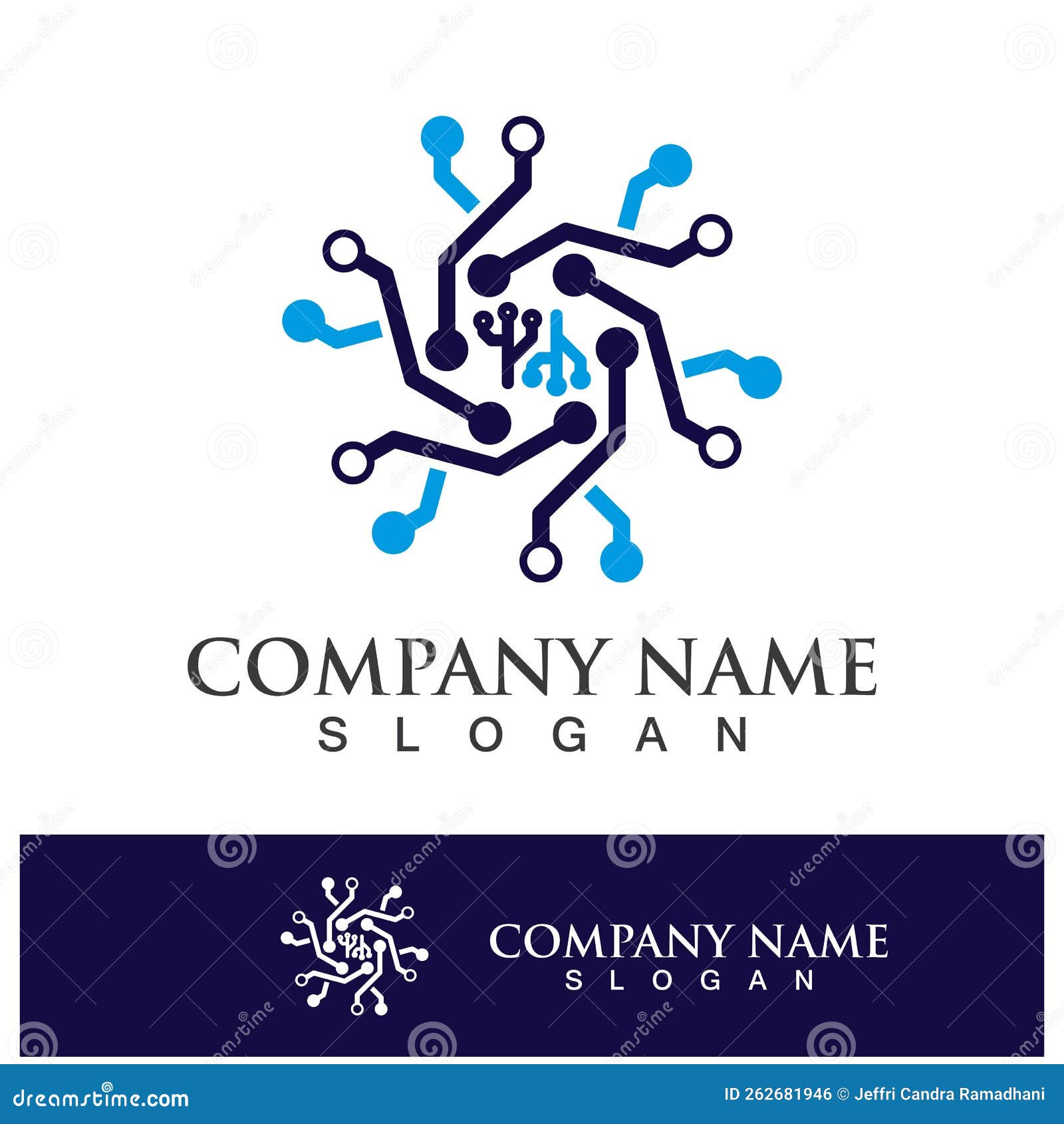 Technology Logo Images Illustration Design Stock Vector - Illustration ...