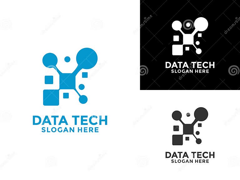 Technology Logo Simple Tech Design. Creative Abstract Connection Logo ...