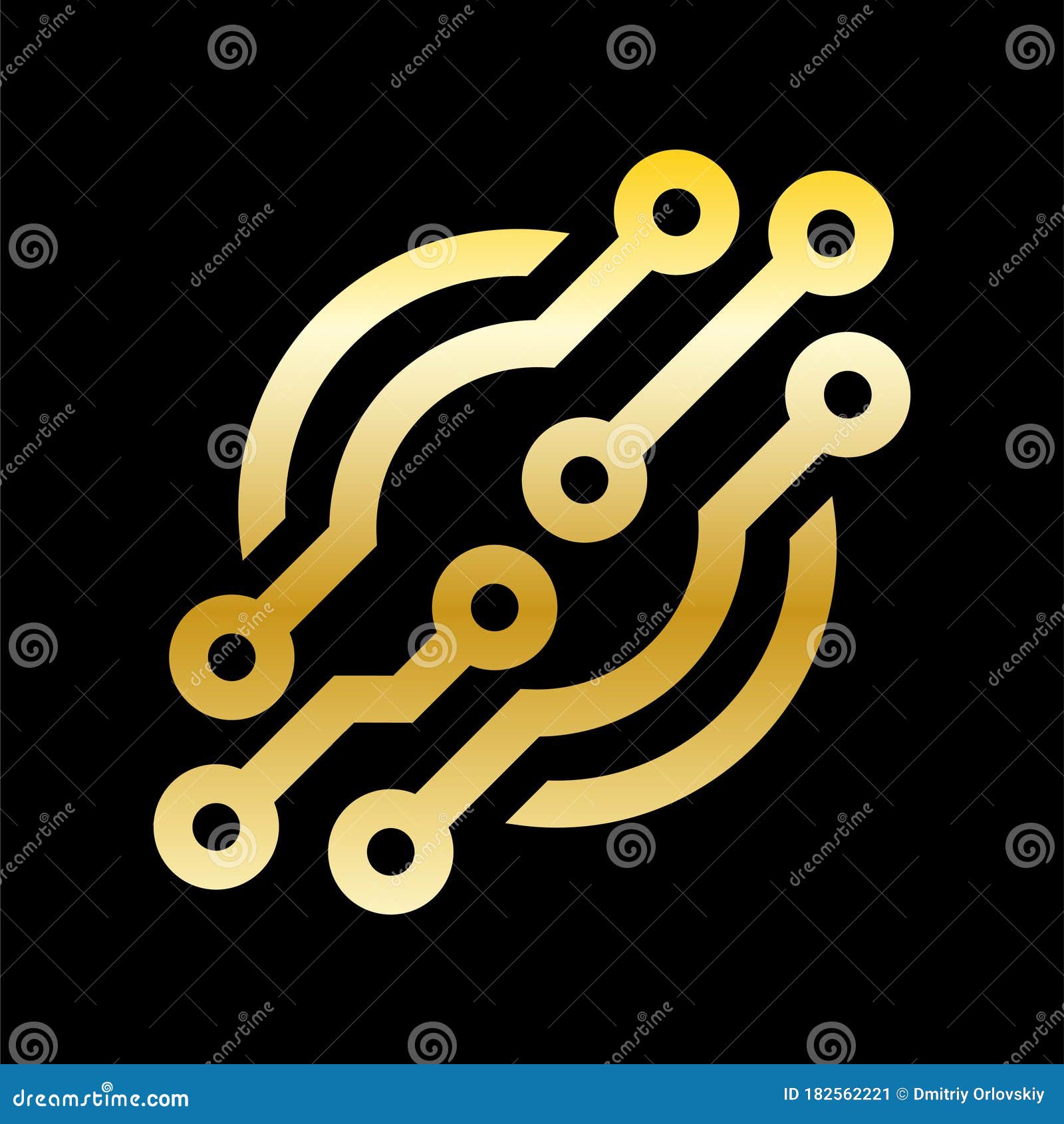 Technology Logo Simple Tech Design. Vector Creative Abstract Circle ...