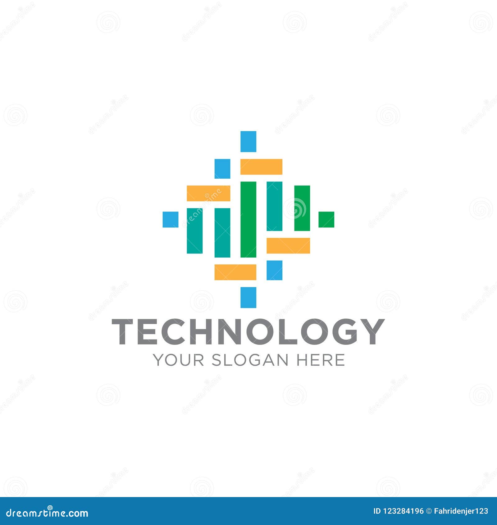 Creative Abstract Technology Concept Logo Design Template Stock Vector - Illustration of ...