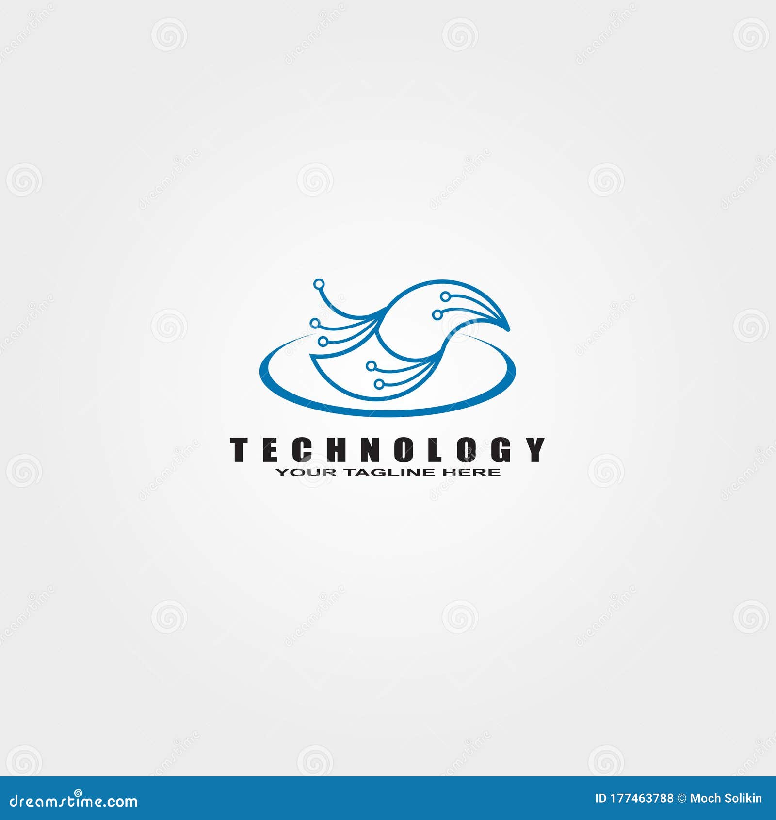 Technology Logo Template, Vector Logo for Business Corporate ...