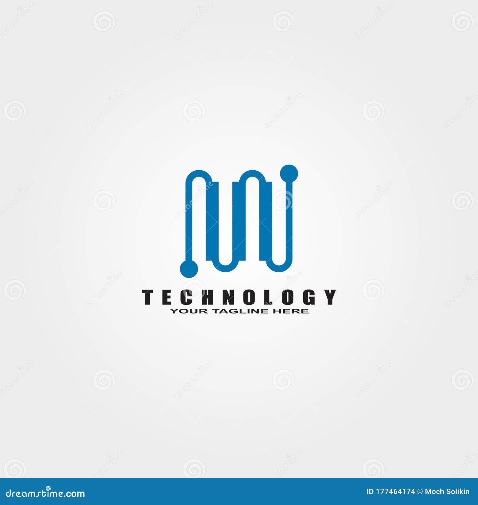 Technology Logo Template, Vector Logo for Business Corporate ...