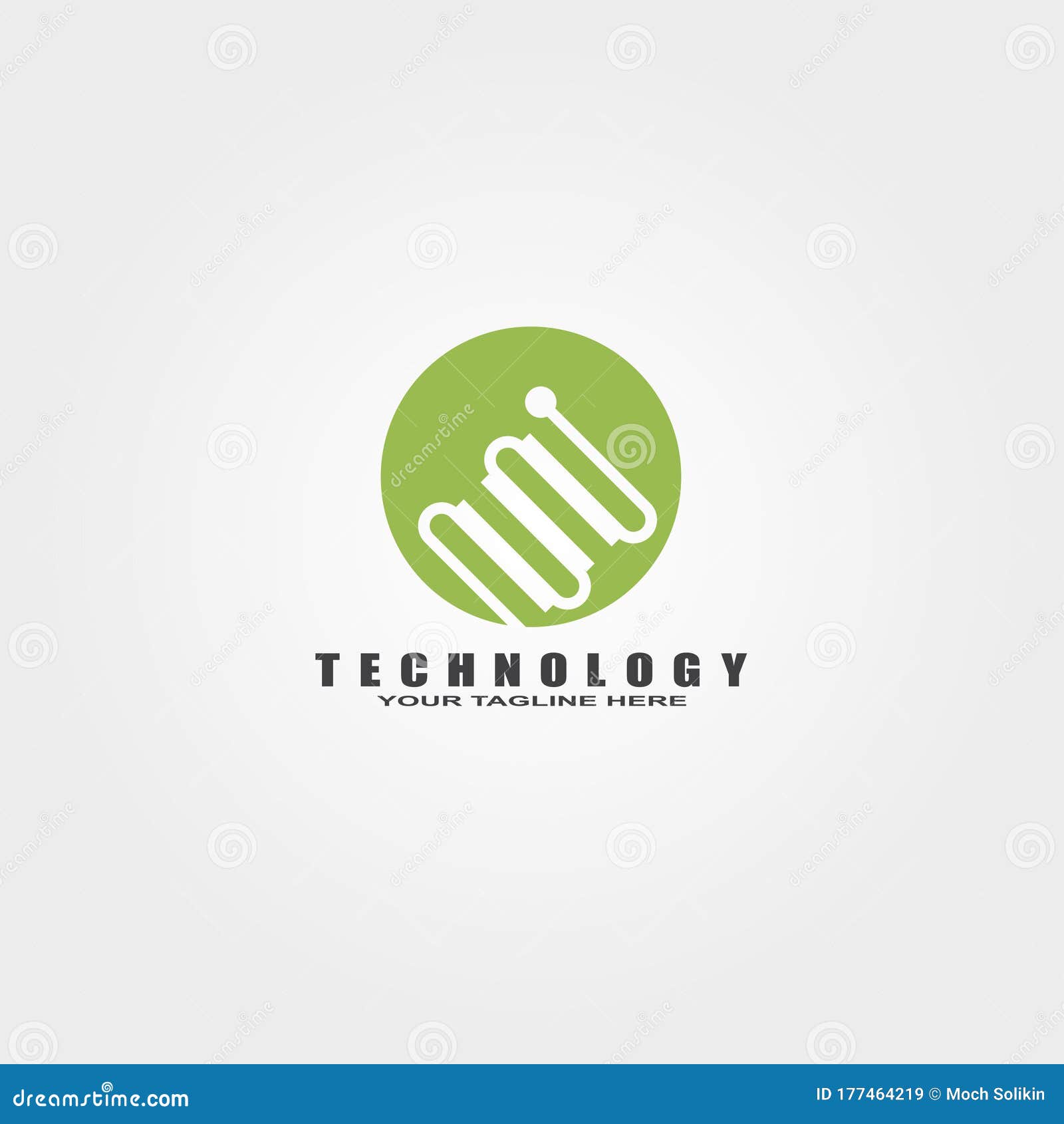 Technology Logo Template, Vector Logo for Business Corporate ...