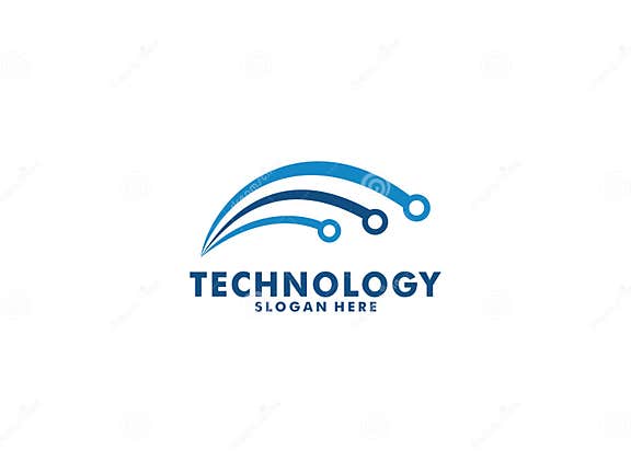 Technology Logo Vector, Abstract Tech Logo Design Template Stock Vector ...