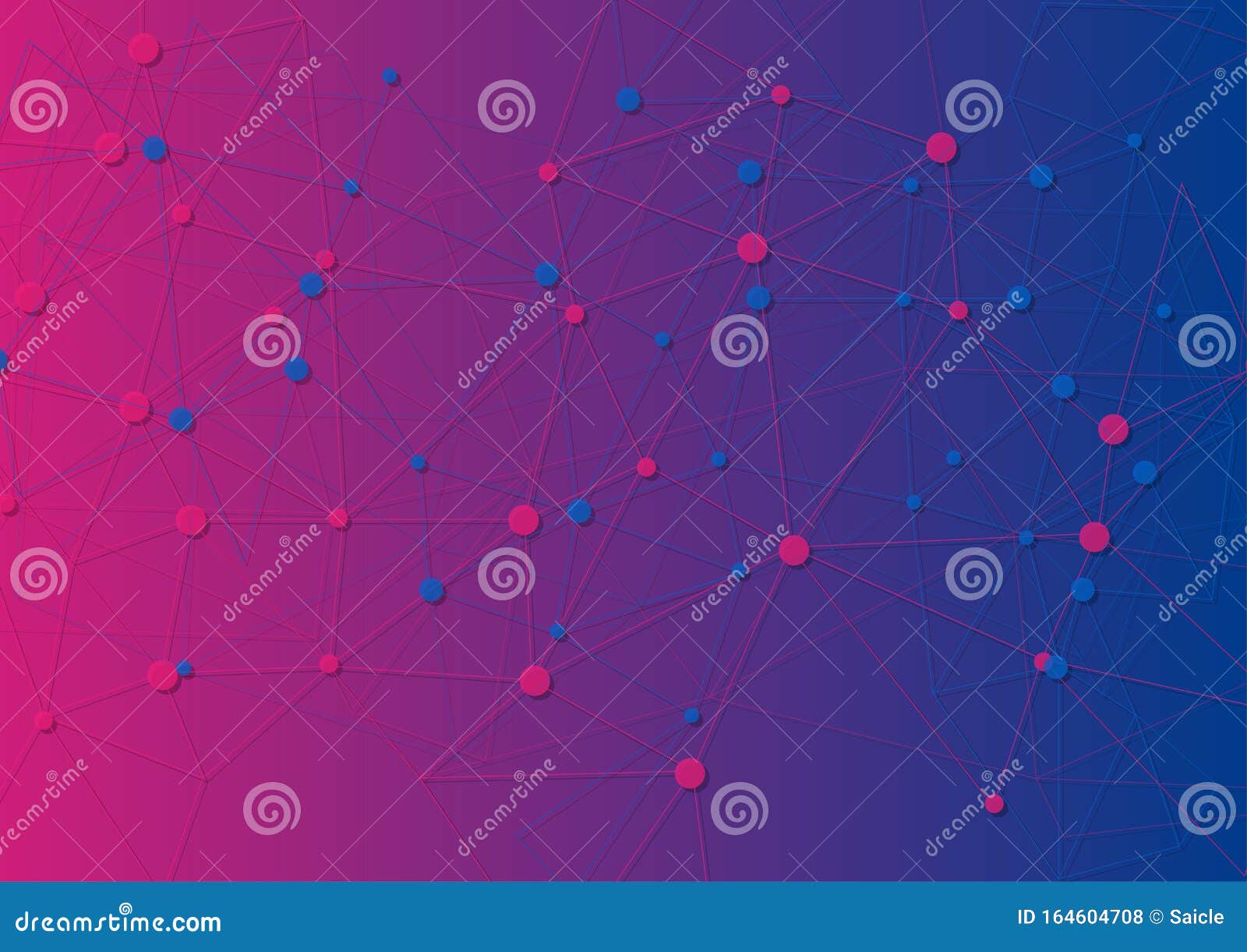 Technology Low Poly Neon Connection Abstract Background Stock Vector ...