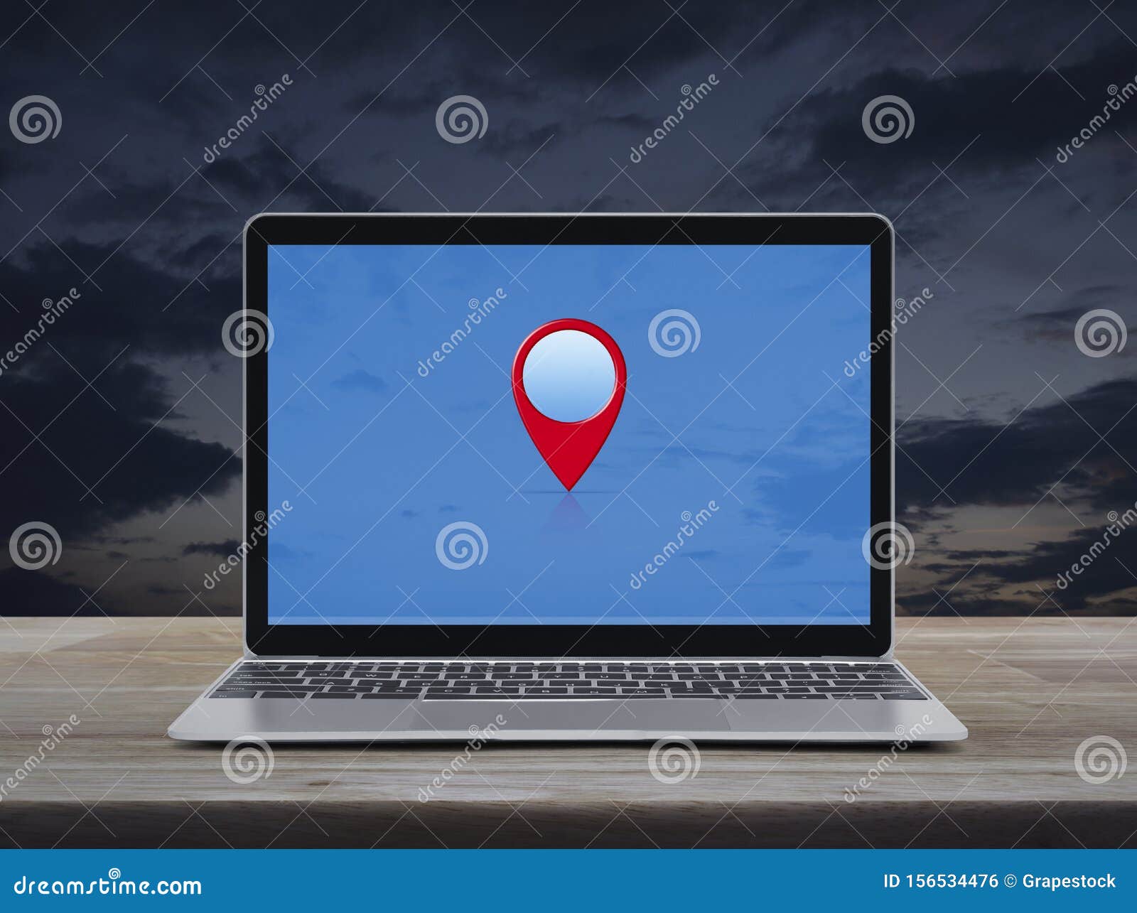 Technology Map Pointer Navigation Online Concept Stock Photo - Image of ...