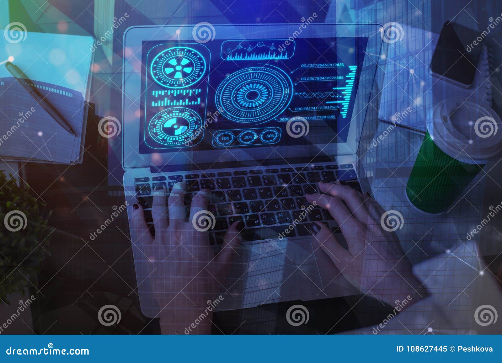 Technology and Marketing Concept Stock Image - Image of closeup ...