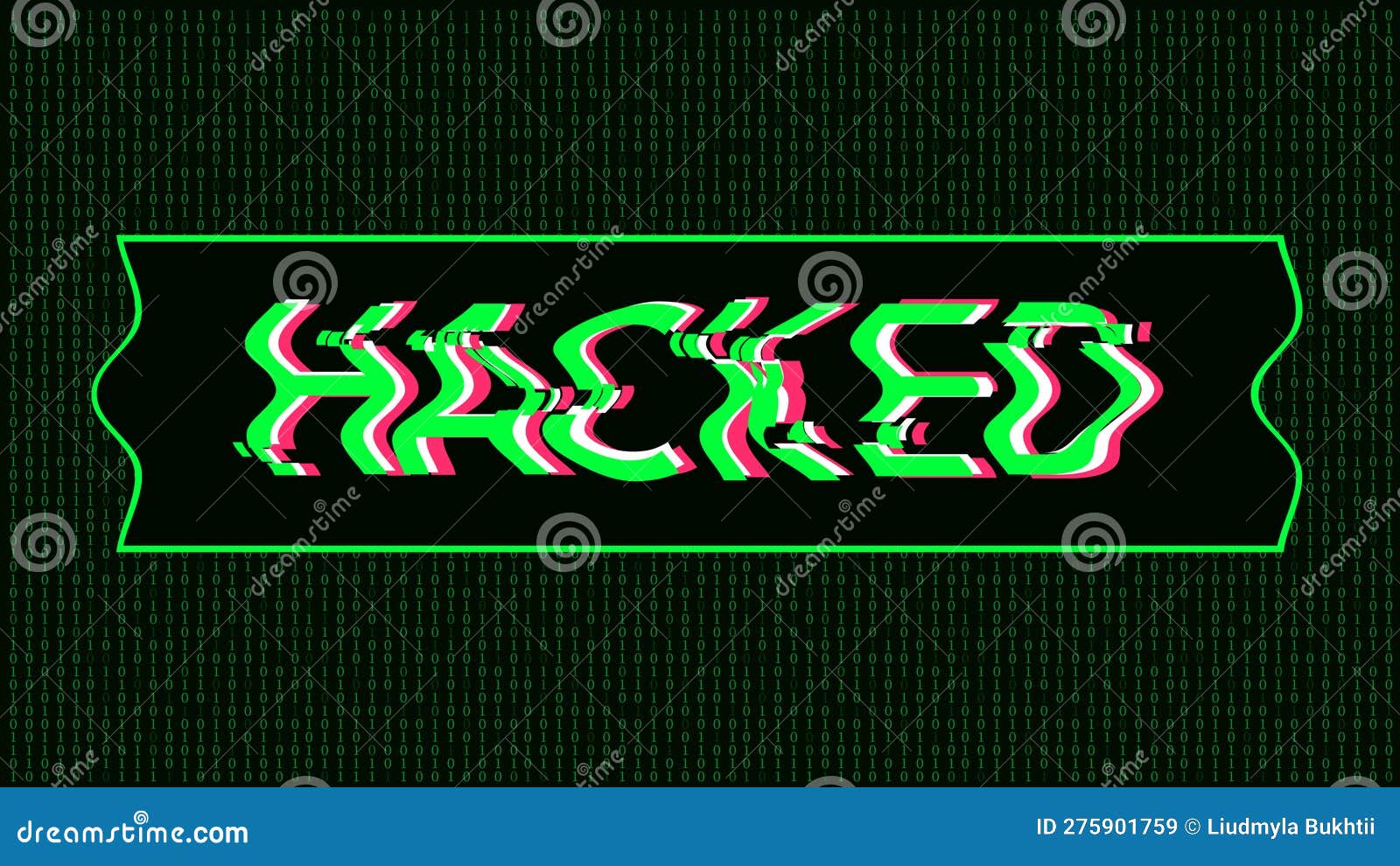 Technology Matrix Background Cyber Security With Falling Numbers On Screen Vector Binary Code