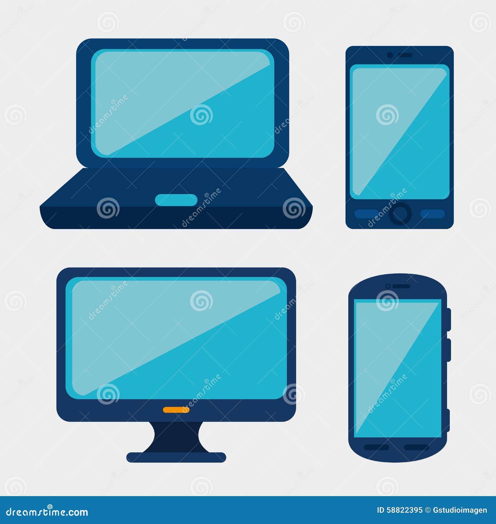 Technology media design. stock vector. Illustration of interface - 58822395