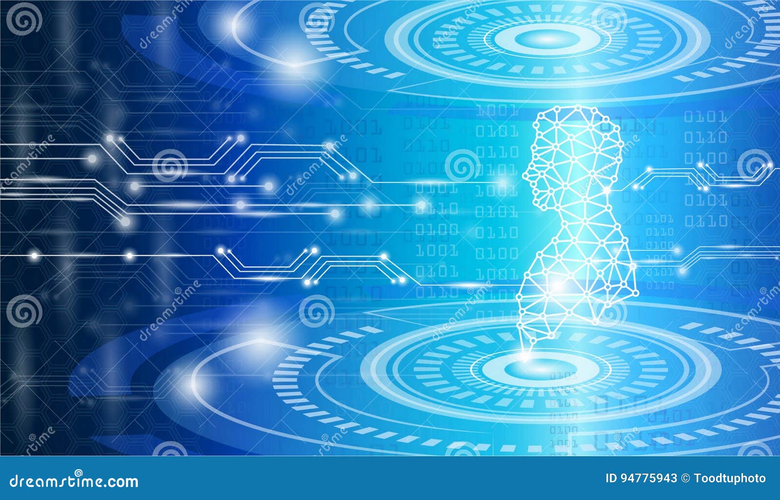 Technology Medical Science in Future Stock Vector - Illustration of ...