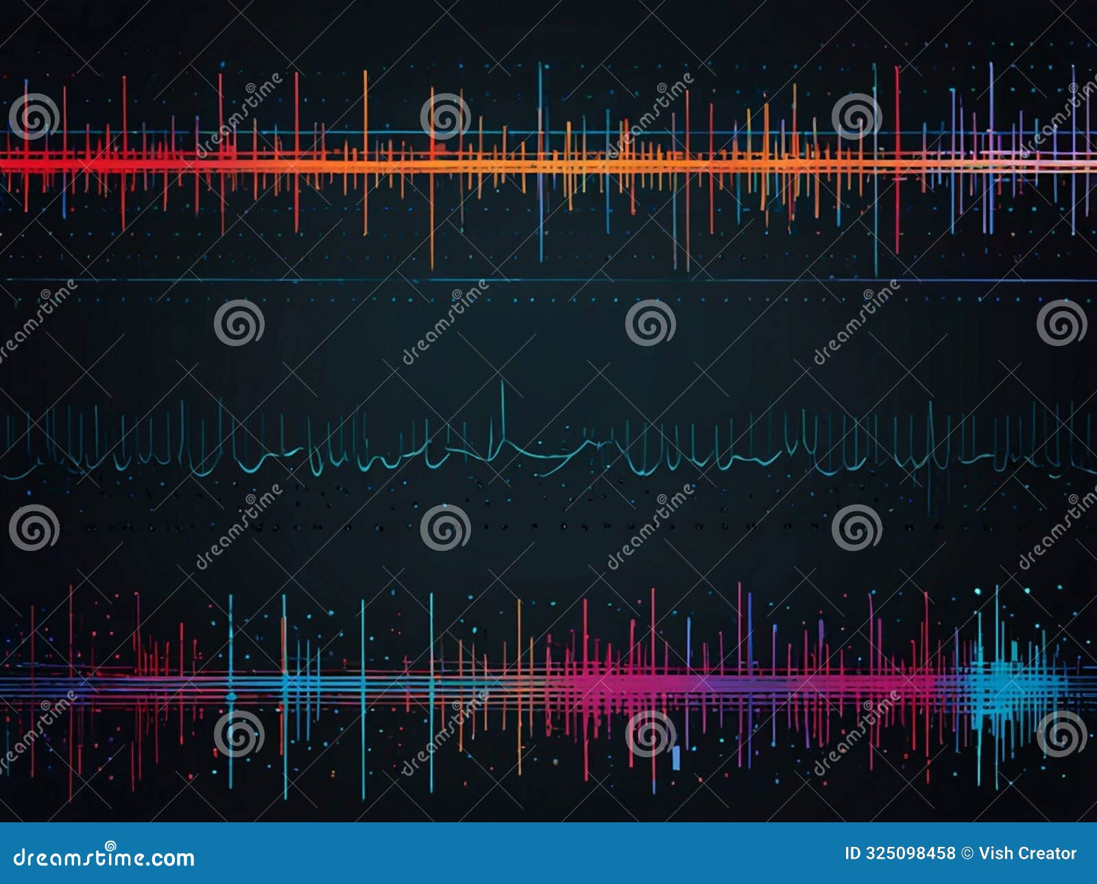 Technology or Medical Shape Patterns Ai Generated Stock Illustration ...
