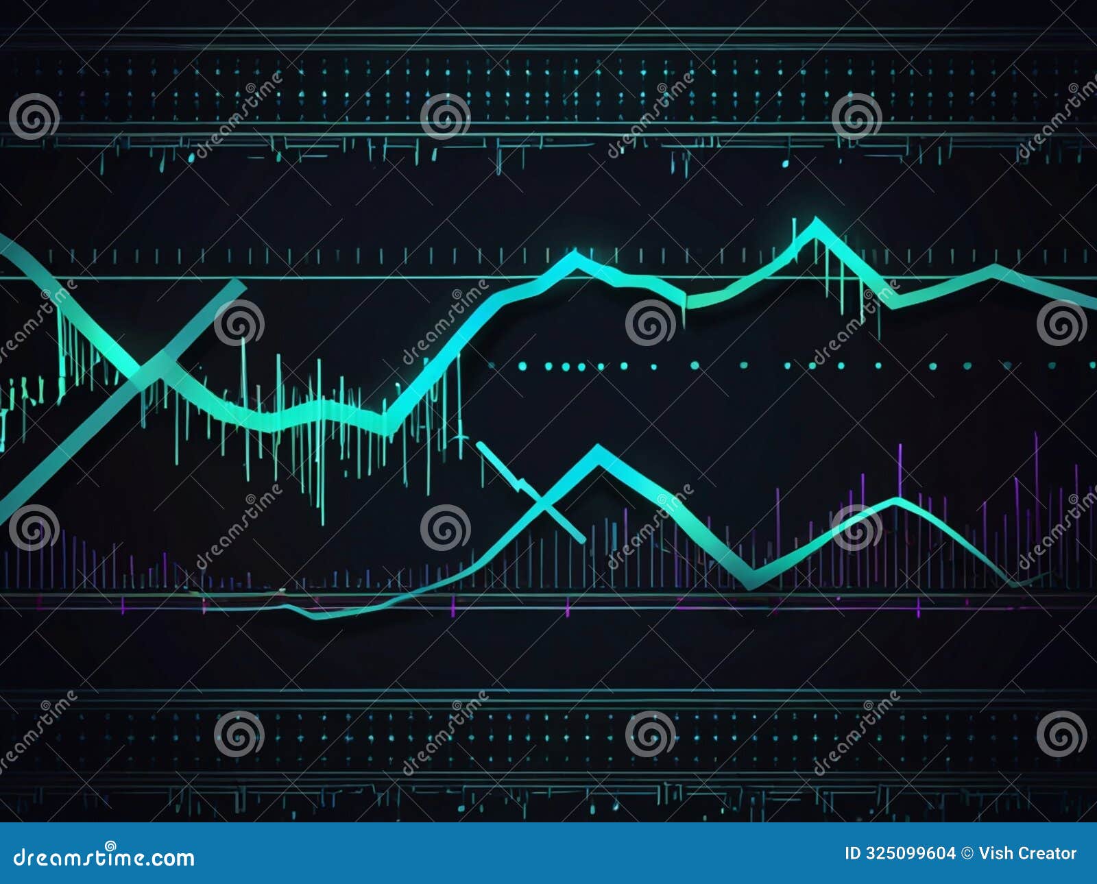 Technology or Medical Shape Patterns Ai Generated Stock Illustration ...