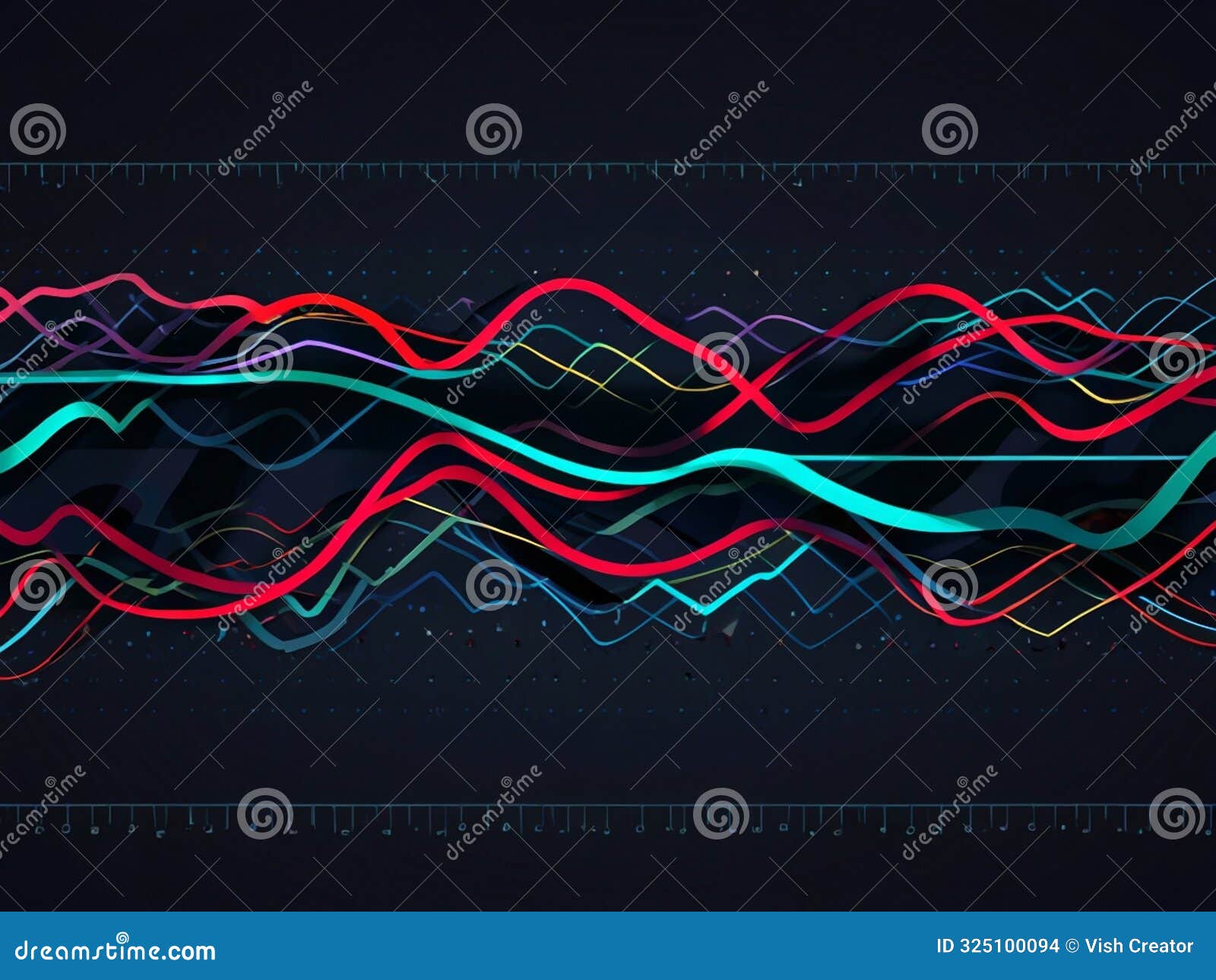 Technology or Medical Shape Patterns Ai Generated Stock Illustration ...