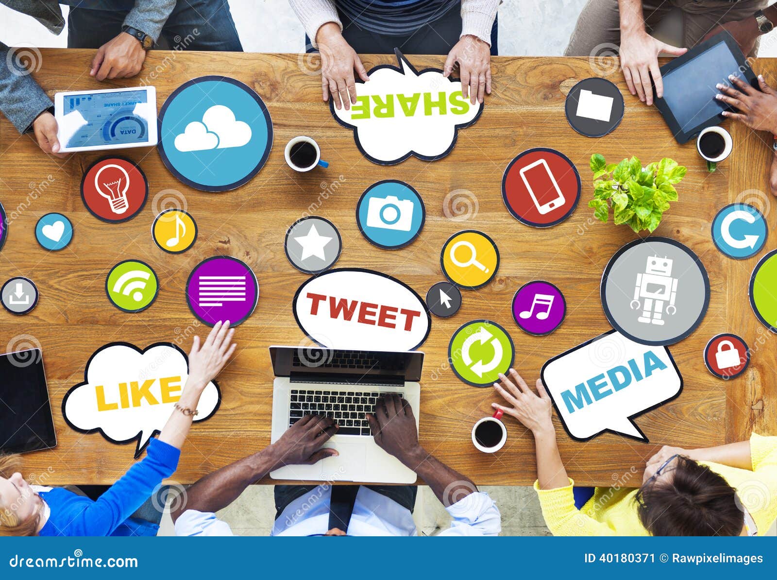 Technology Meeting stock image. Image of happiness, diverse - 40180371