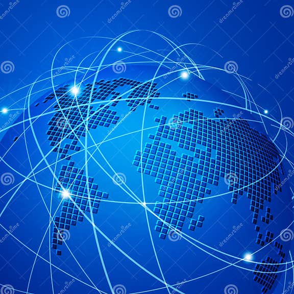 Technology mesh network stock vector. Illustration of contact - 34972193