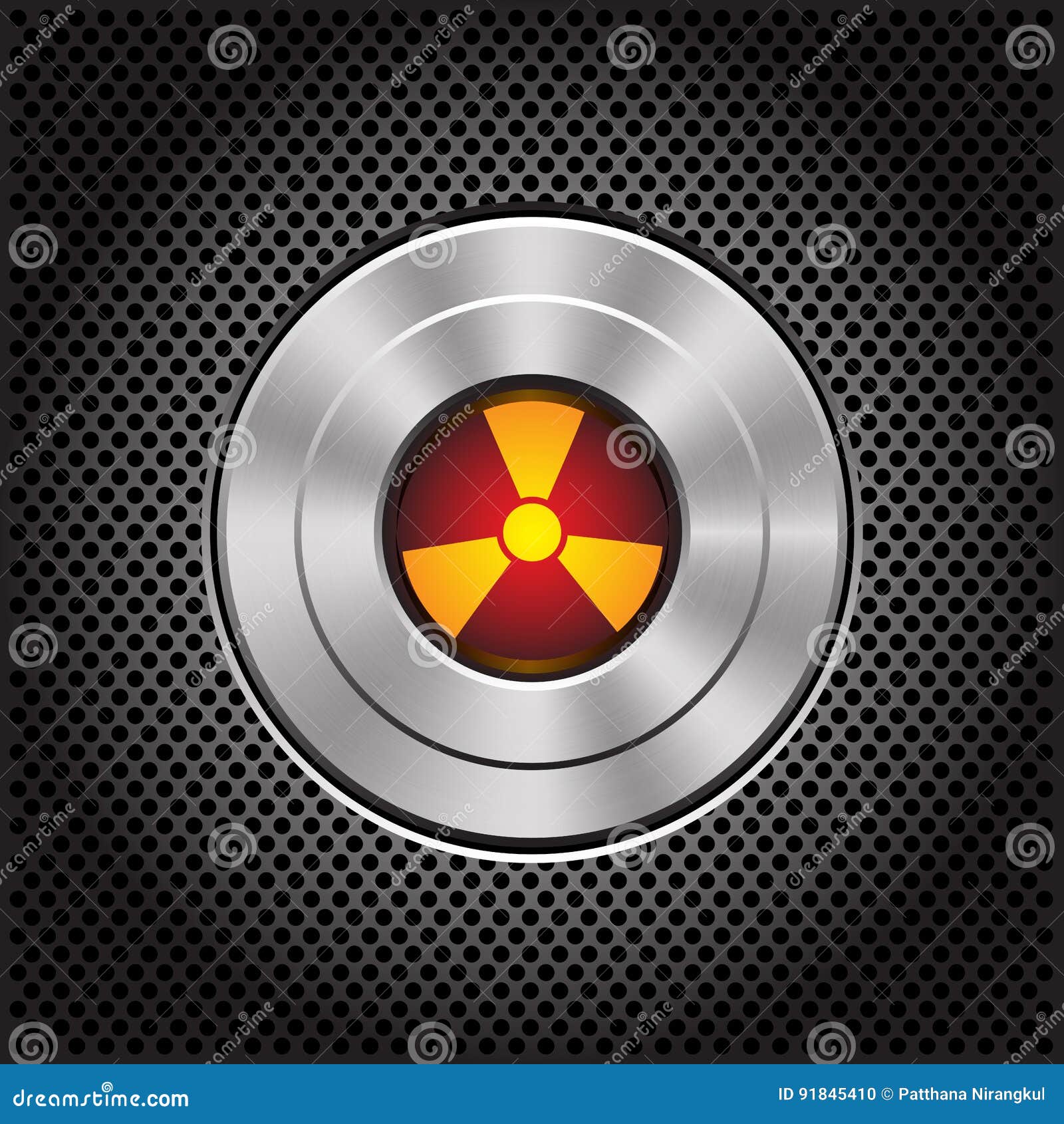 Nuclear Button Danger Symbol Royalty-Free Cartoon | CartoonDealer.com ...