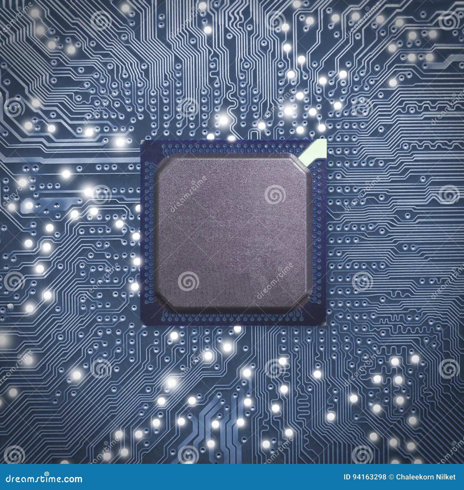 Technology Microchip Electronic Stock Photo - Image of microchip ...