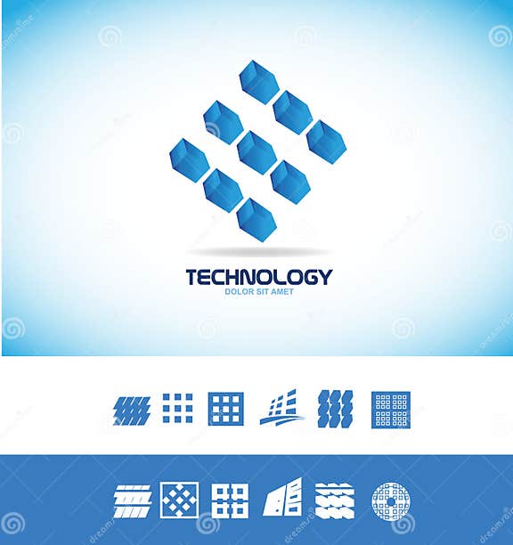 Technology microchip logo stock vector. Illustration of brand - 68329385