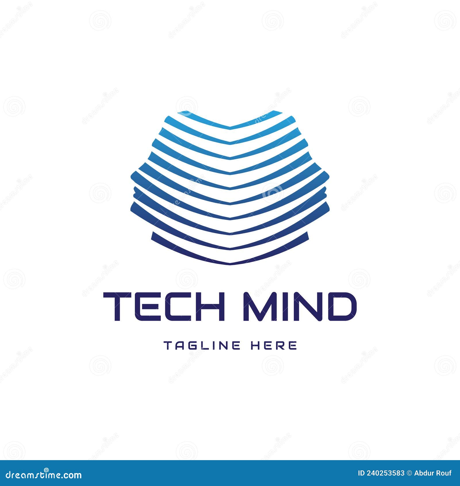 Technology Mind Logo Design. Business. Tech Brain Logo. Creative Design ...