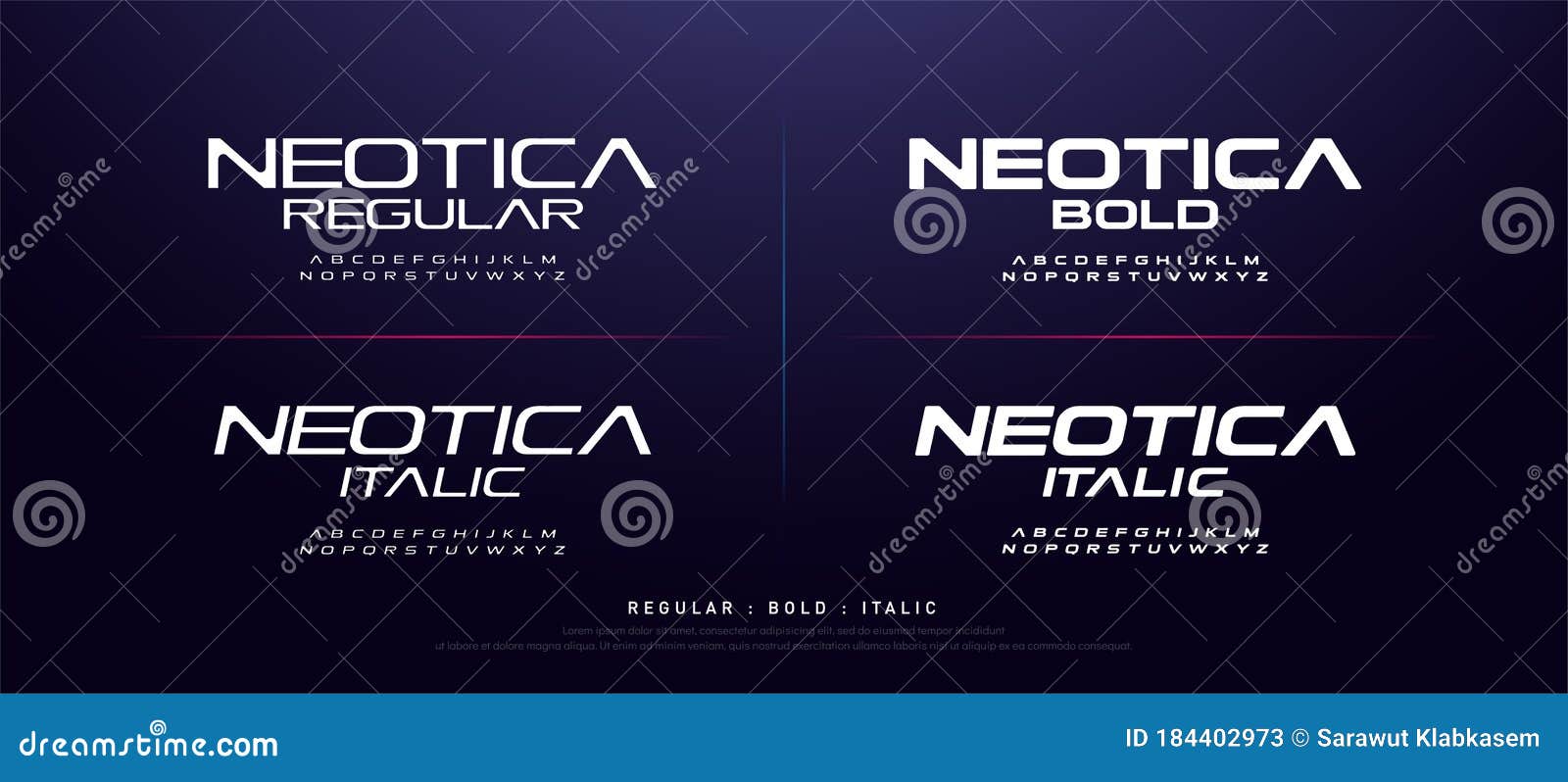 Technology Modern Alphabet Fonts. Typography Regular, Bold and Italic ...