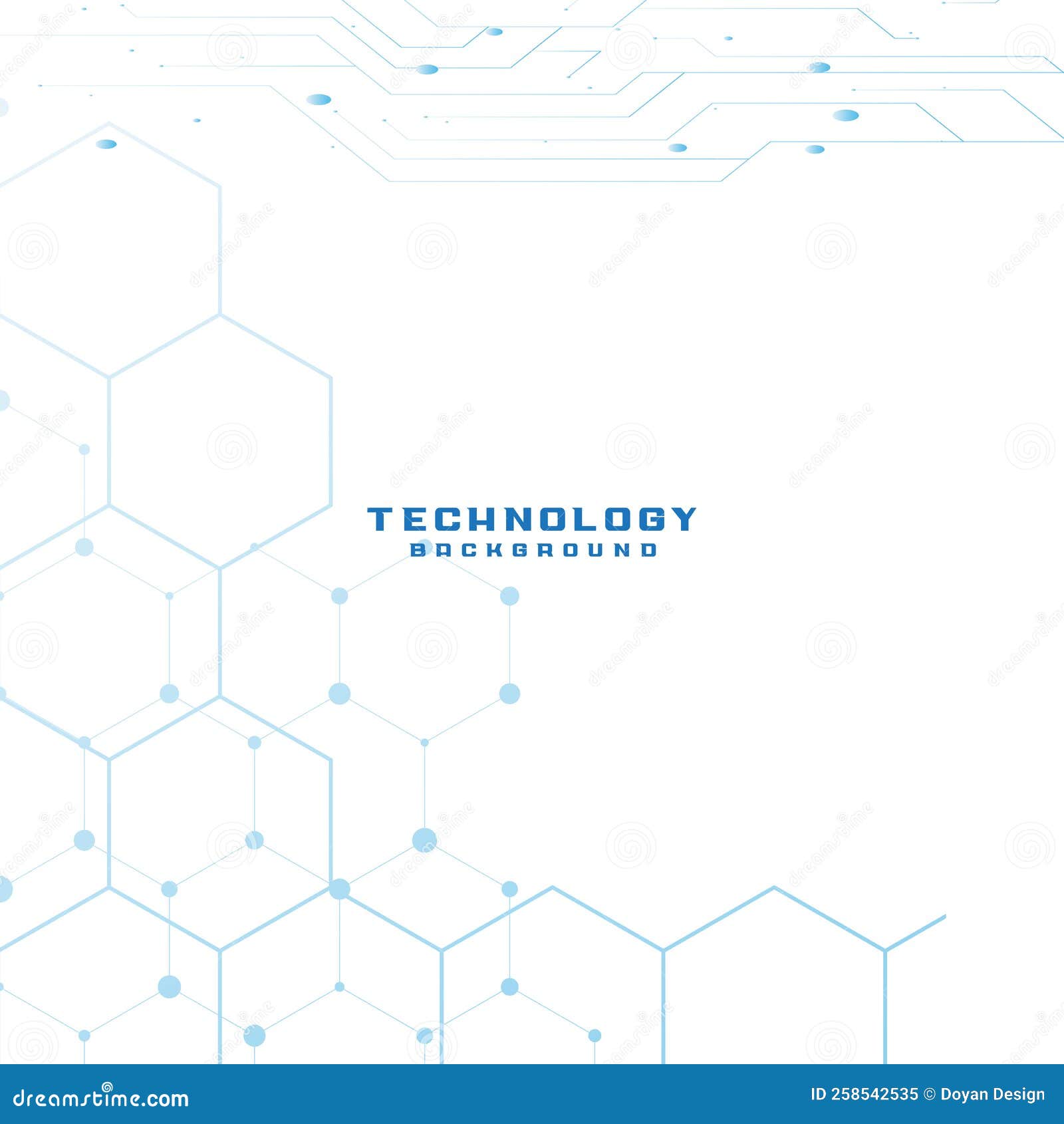 Technology Modern White Background Template Design Stock Vector ...