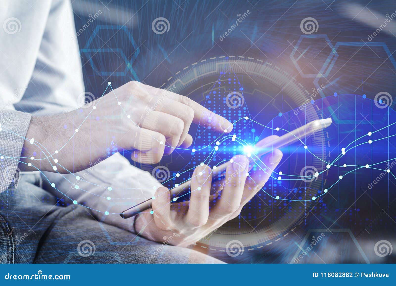 Technology, Money and Banking Concept Stock Photo - Image of business ...