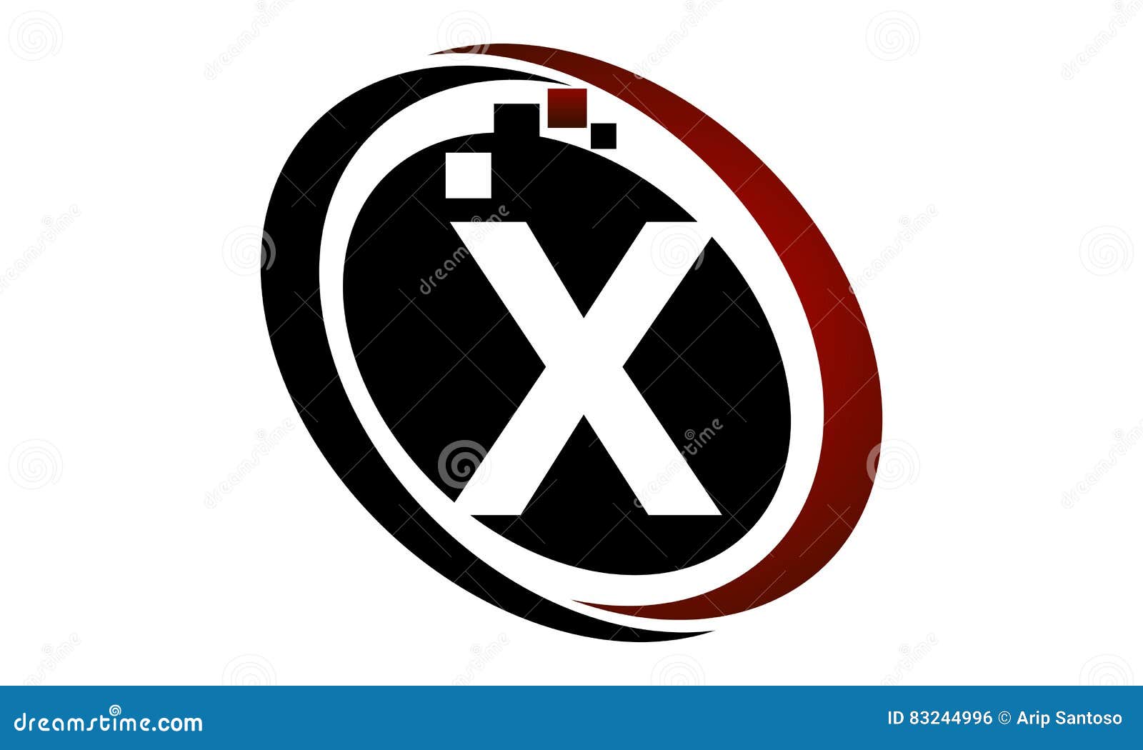 Technology Motion Synergy Initial X Stock Illustration - Illustration ...