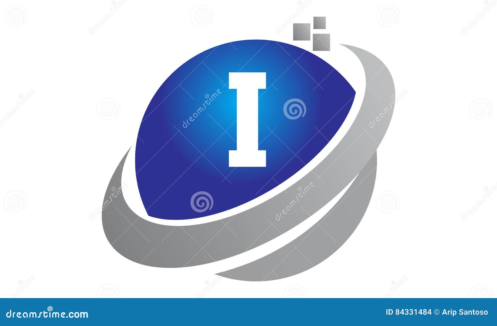 Technology Motion Synergy Letter I Stock Vector - Illustration of ...