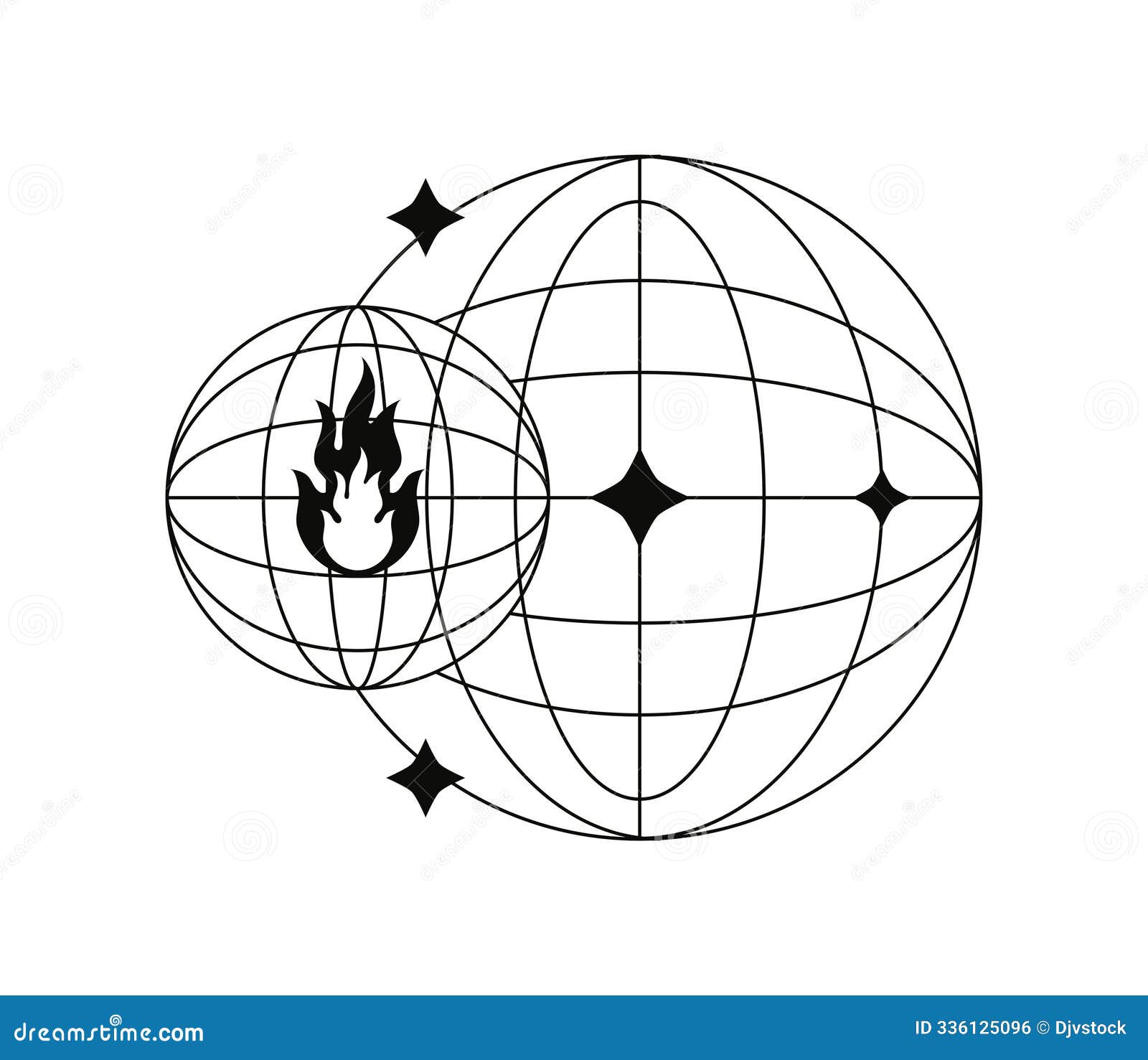 Multiverse Technology And Human Eyeball Vector Illustration ...