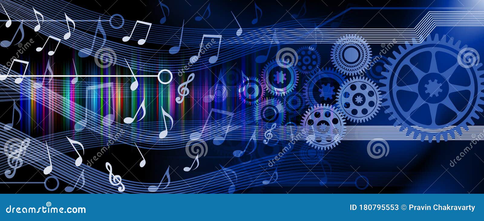 Technology Music Background with Cogs. Technology Web Background ...