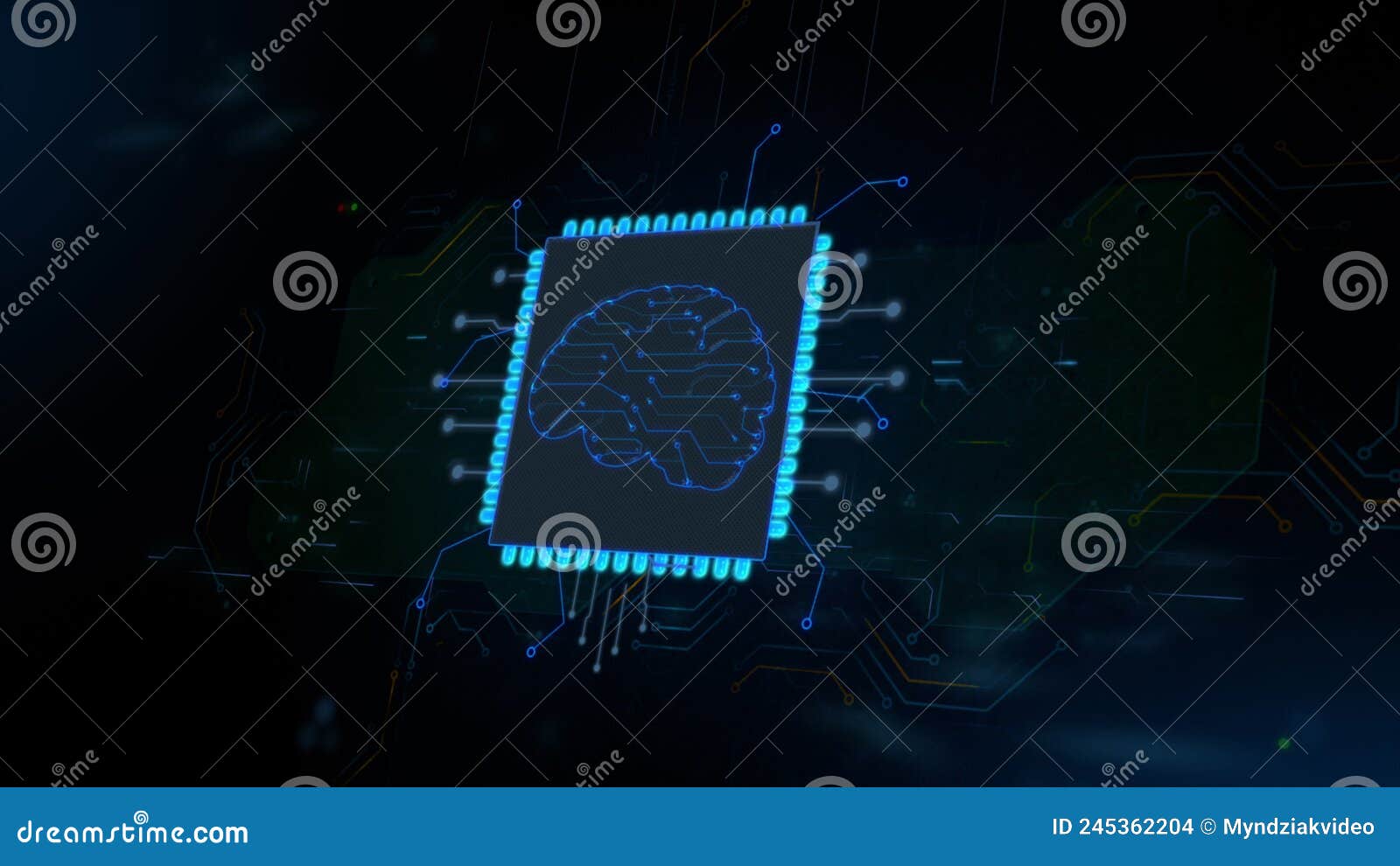 Technology and Network Concept. Artificial Intelligence, Machine ...