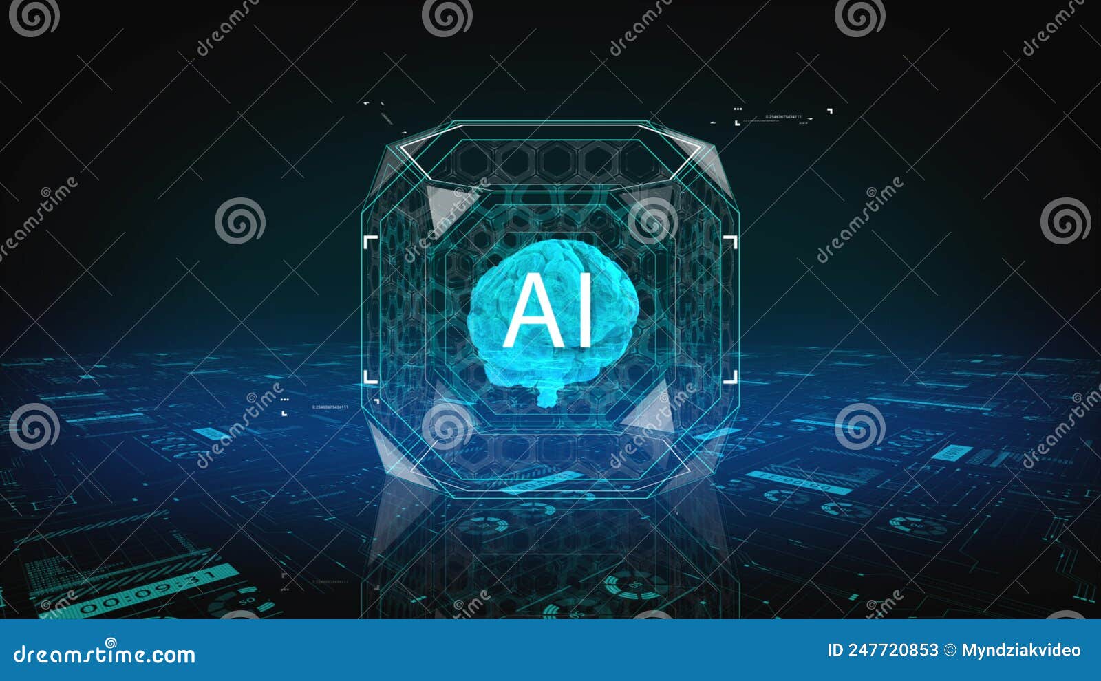 Technology and Network Concept. Artificial Intelligence, Machine ...