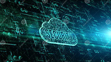 Technology Network and Data Connection, Secure Data Network Digital Cloud Computing, Cyber ...