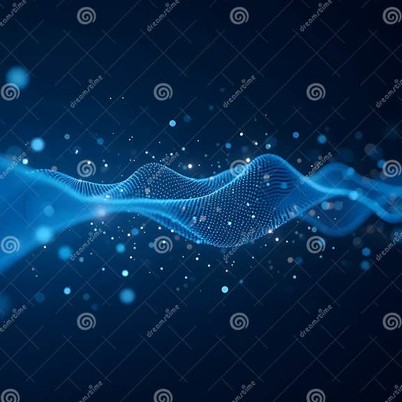 Technology Network Digital Data Flow Artificial Intelligence Data Analytics Processing Abstract ...