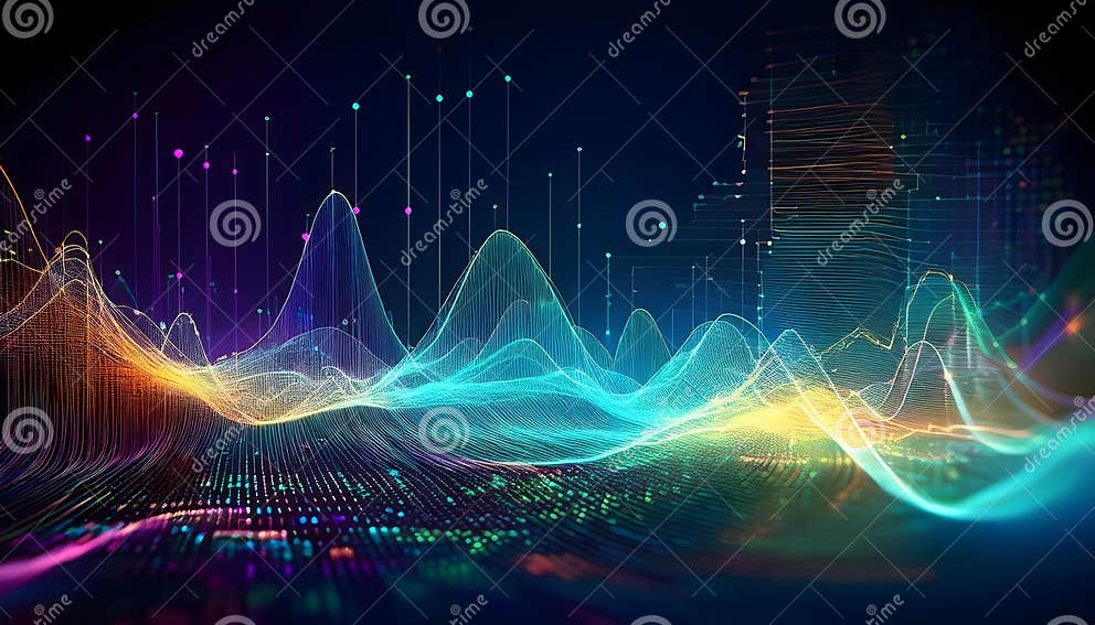 Technology Network Digital Data Flow Artificial Intelligence Data ...