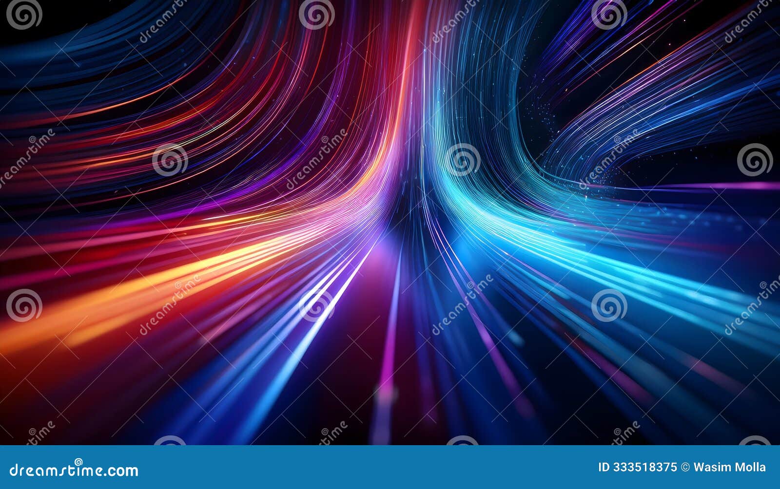 Technology Network Digital Data Flow Artificial Intelligence Data Analytics Processing Abstract ...