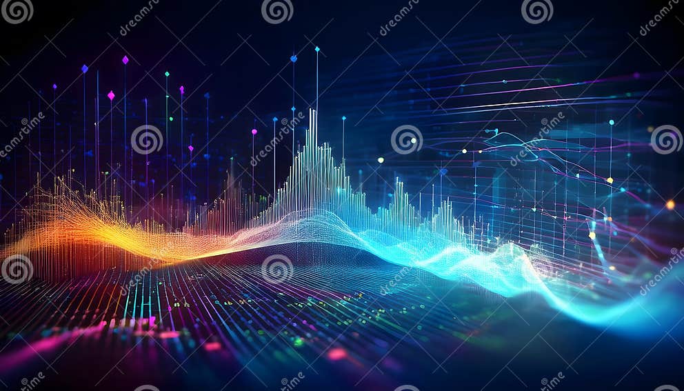 Technology Network Digital Data Flow Artificial Intelligence Data ...