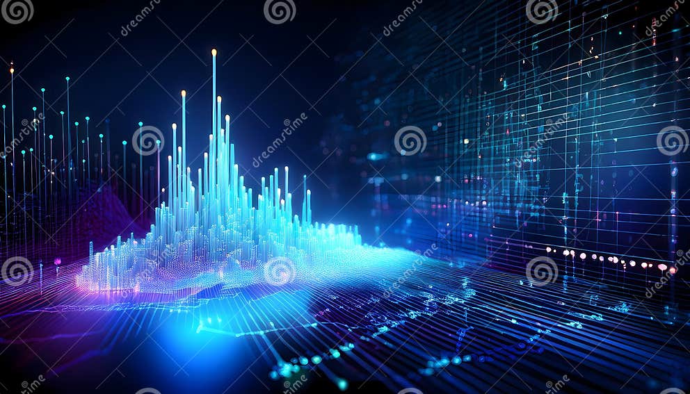 Technology Network Digital Data Flow Artificial Intelligence Data ...