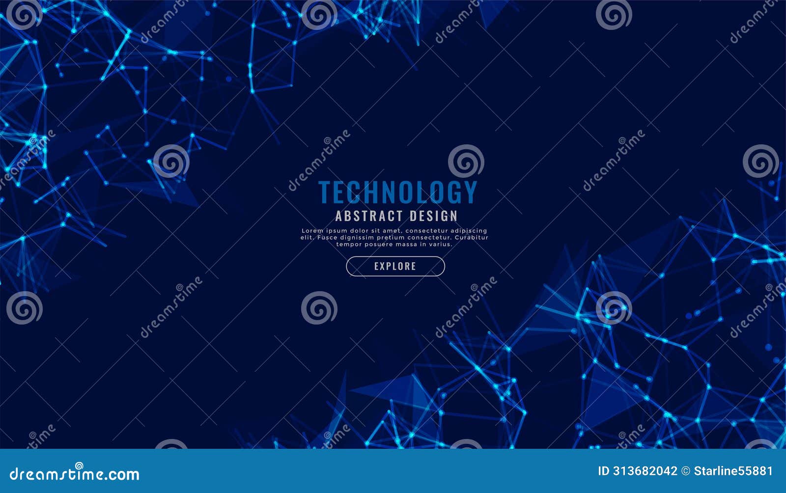 Technology Network Mesh Connection Lines Background Stock Vector ...