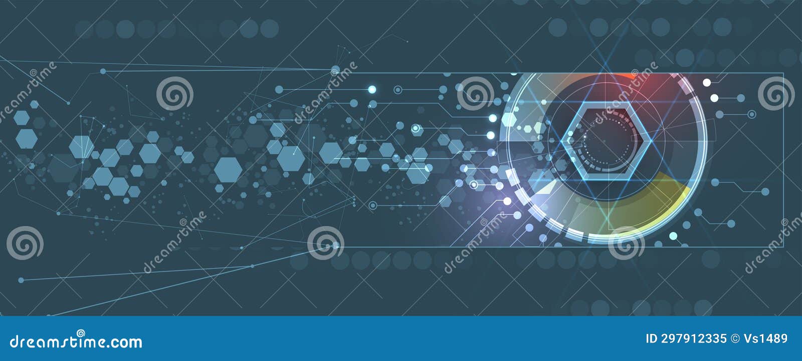 Technology Network Vector Background.. Science and Technology ...