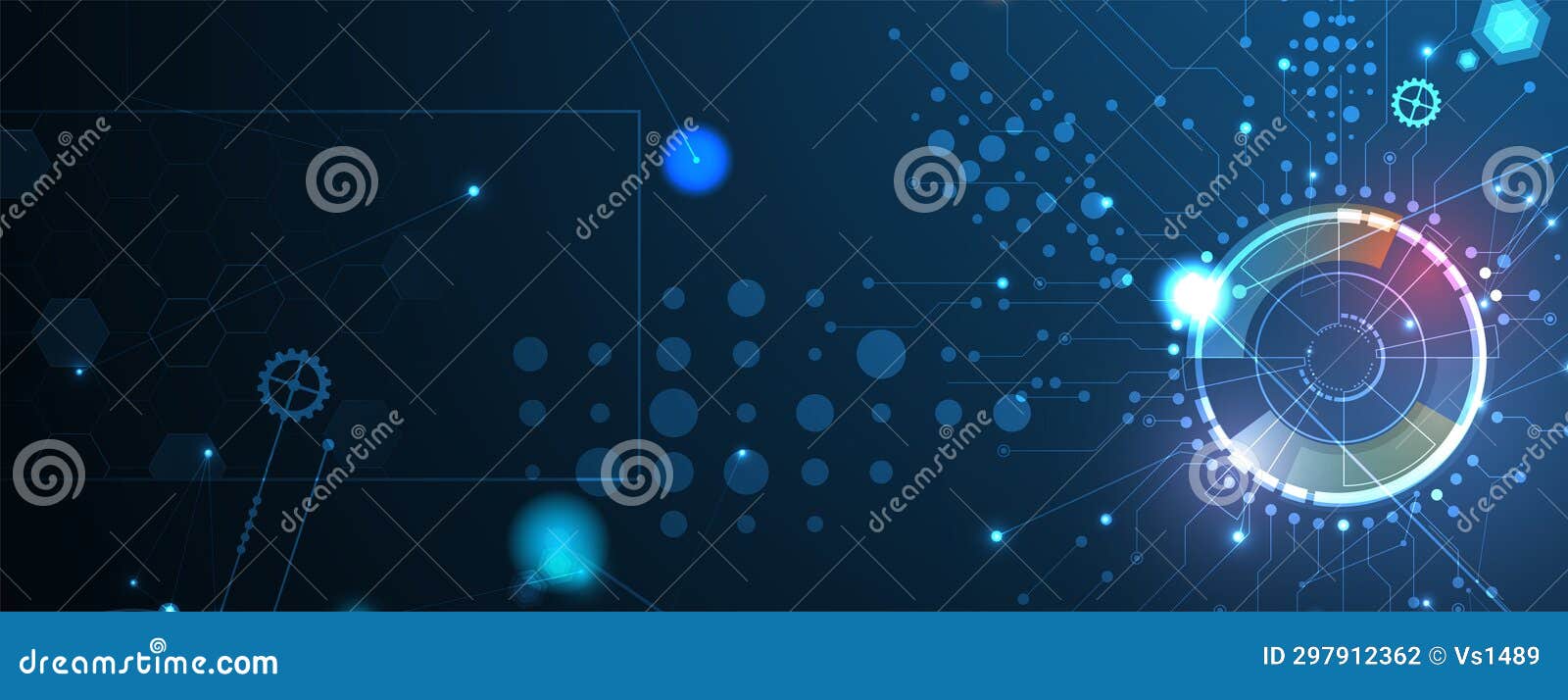 Technology Network Vector Background.. Science and Technology ...