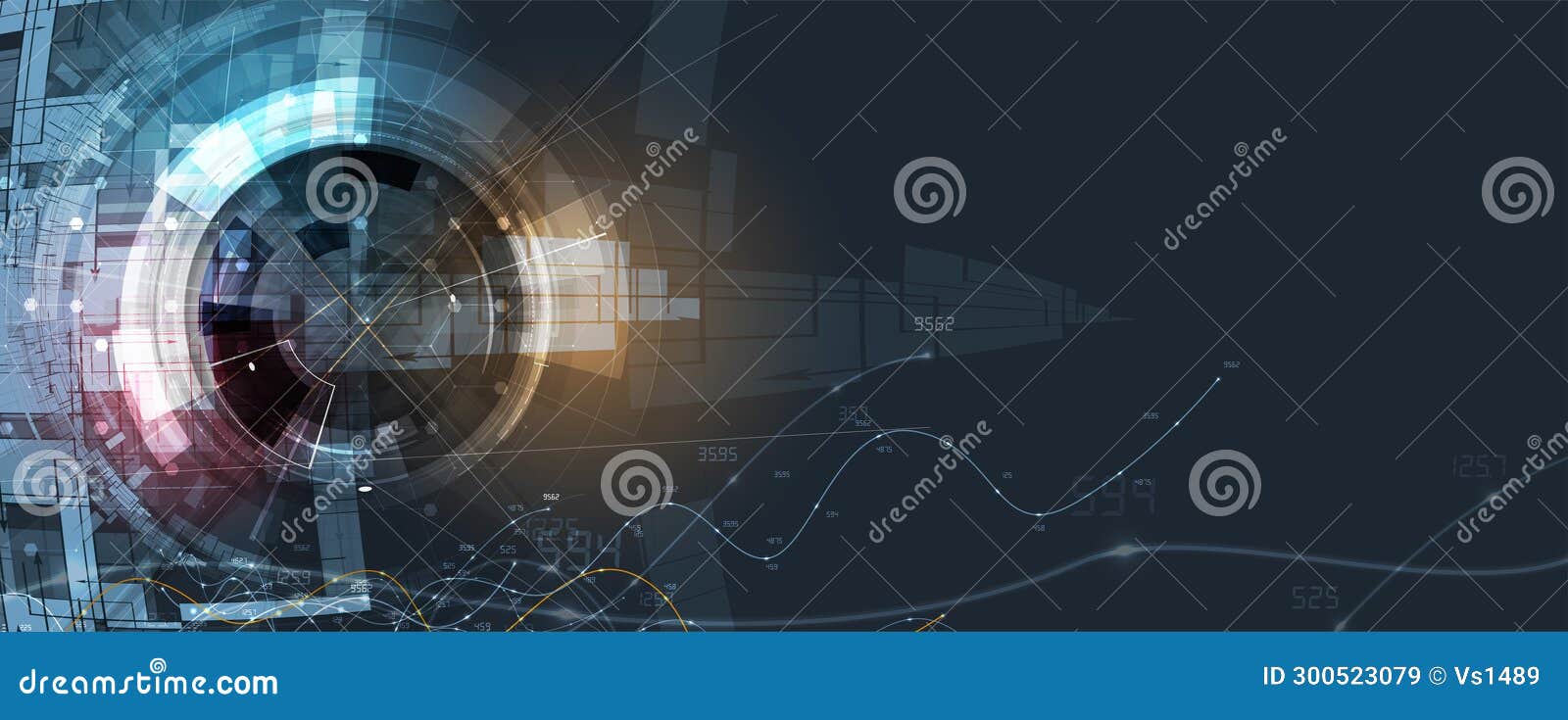 Technology Network Vector Background.. Science and Technology ...