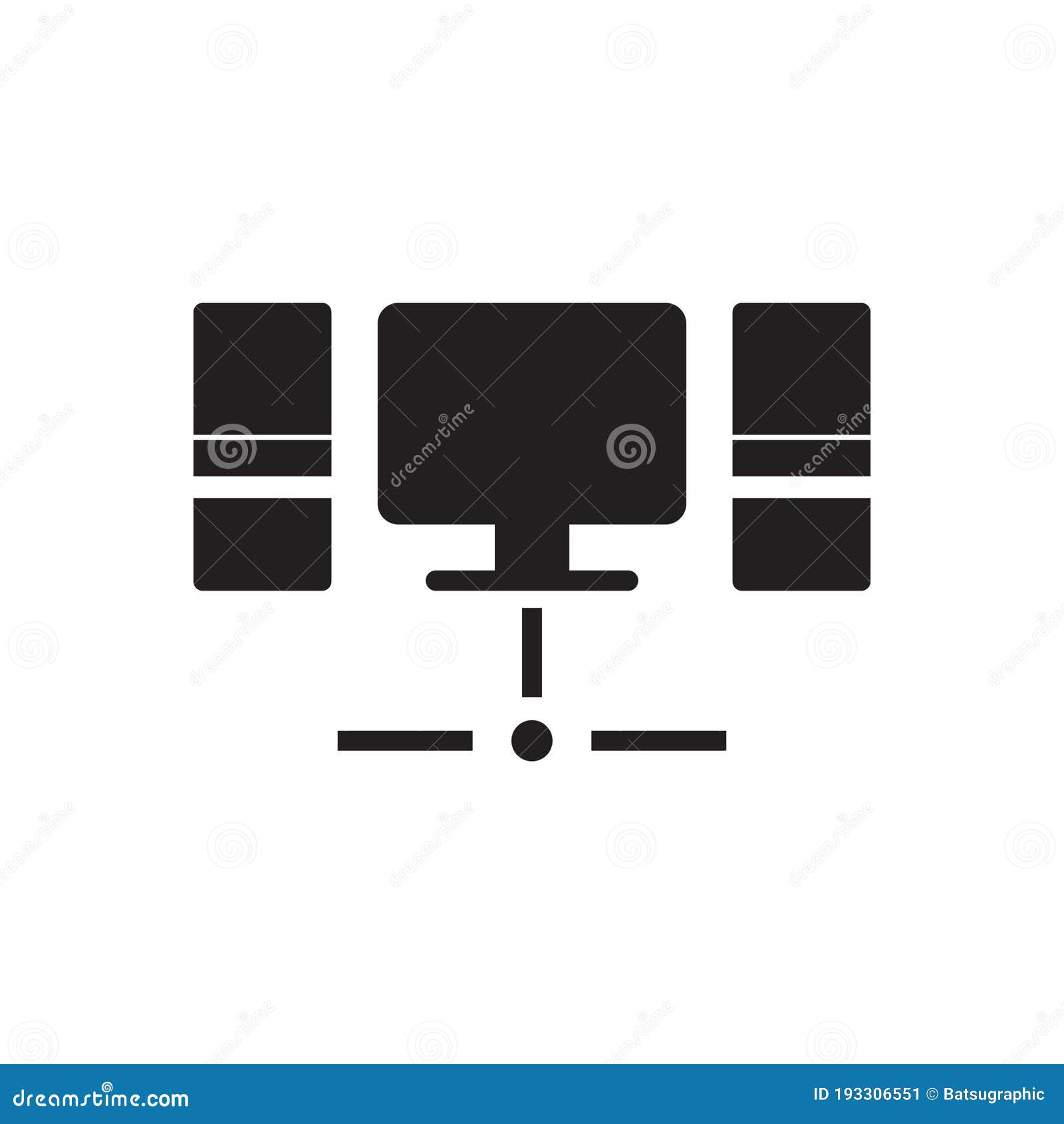 Technology Network Vector Icon Logo Design Stock Vector - Illustration ...